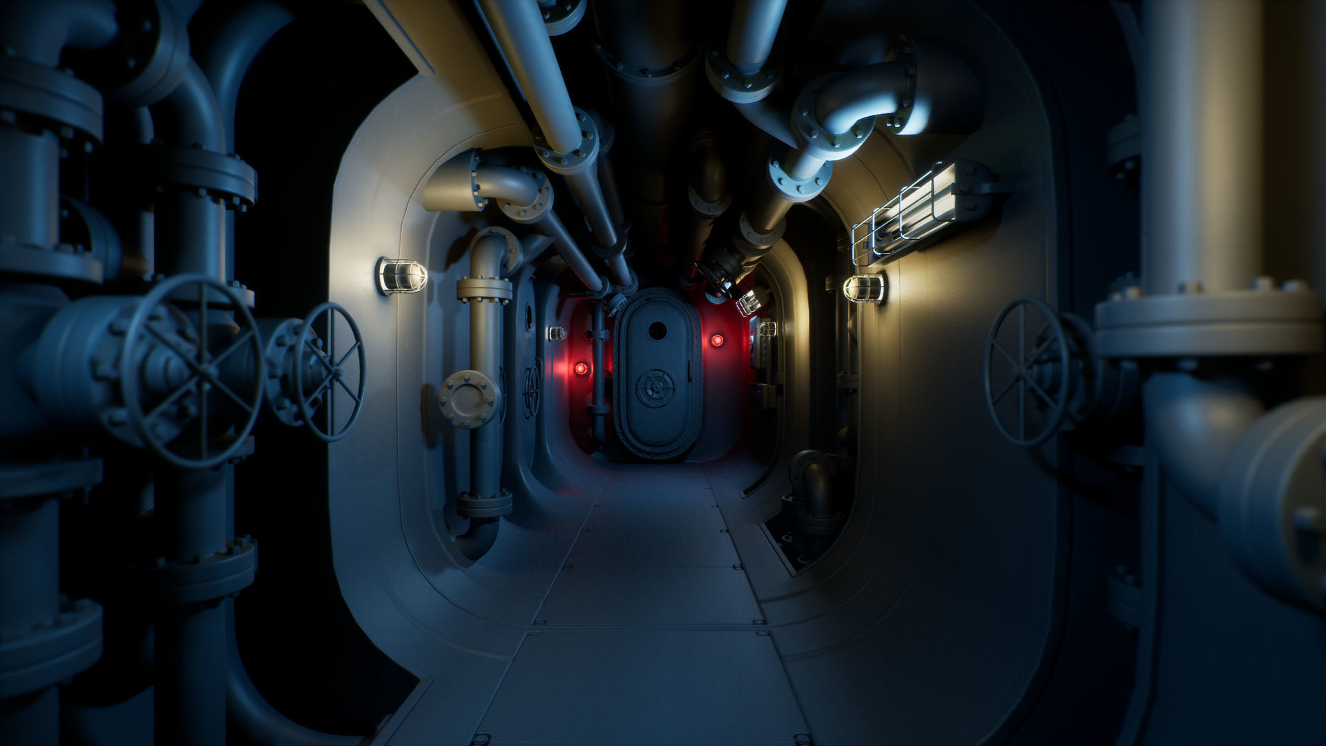 Submarine Ship Interior UE4 3D model | CGTrader