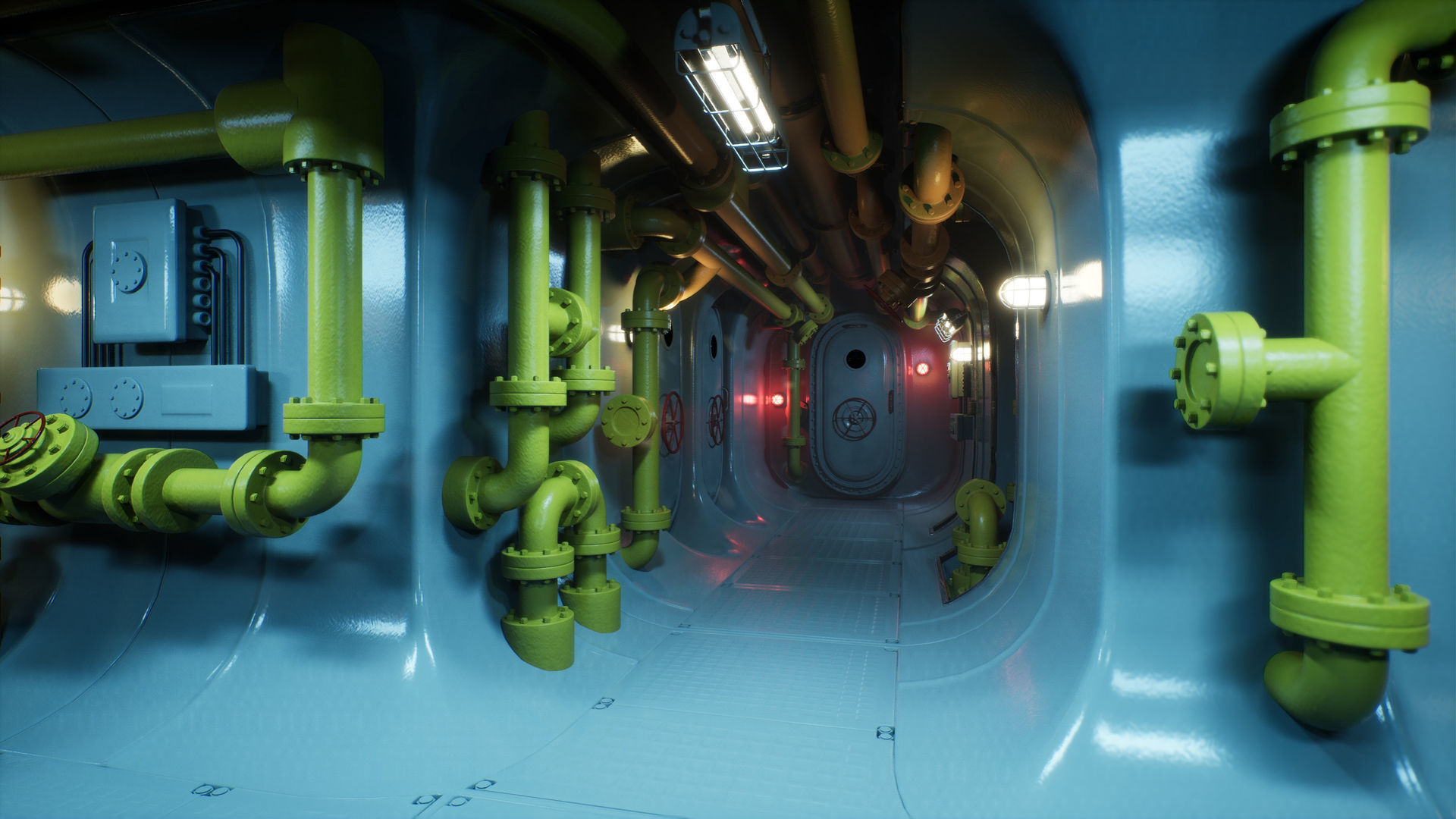 Submarine Ship Interior UE4 3D model | CGTrader