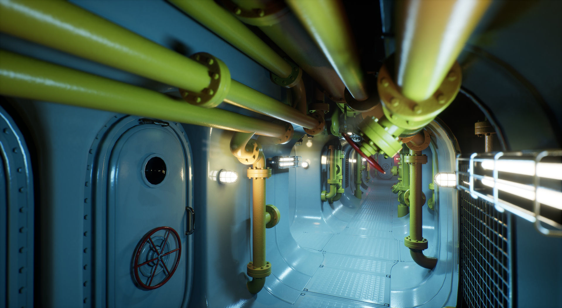 Submarine Ship Interior UE4 3D model | CGTrader