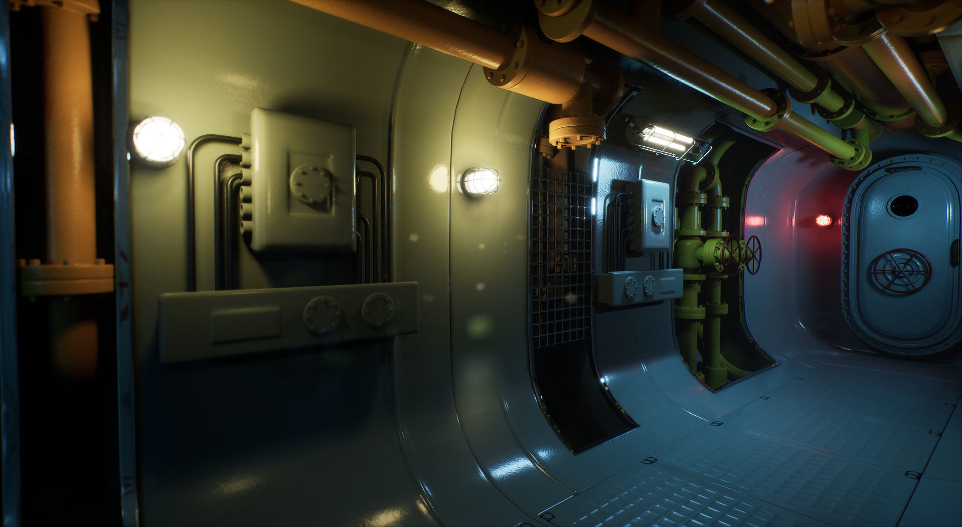 Submarine Ship Interior UE4 3D model | CGTrader