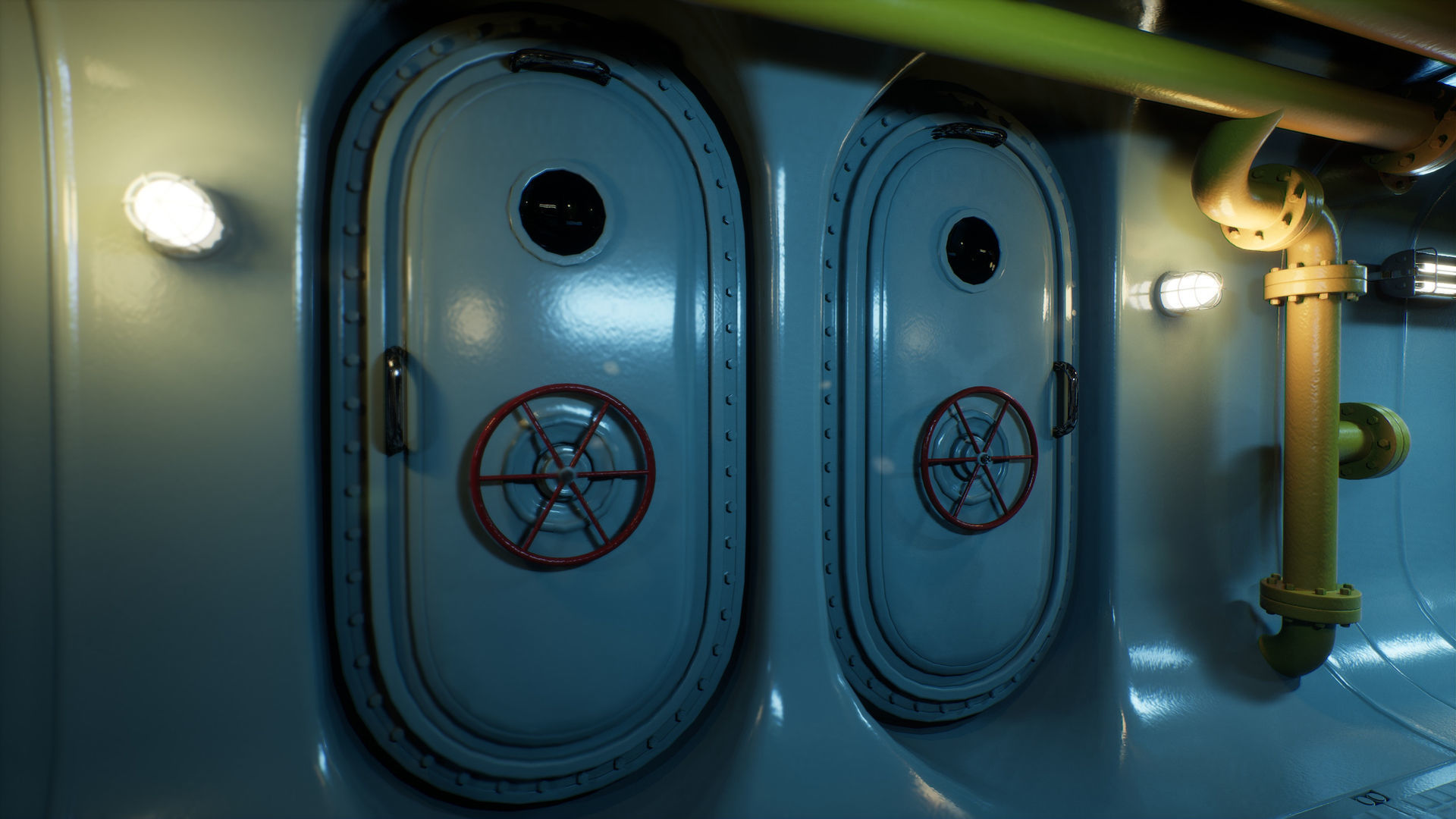Submarine Ship Interior UE4 3D model | CGTrader