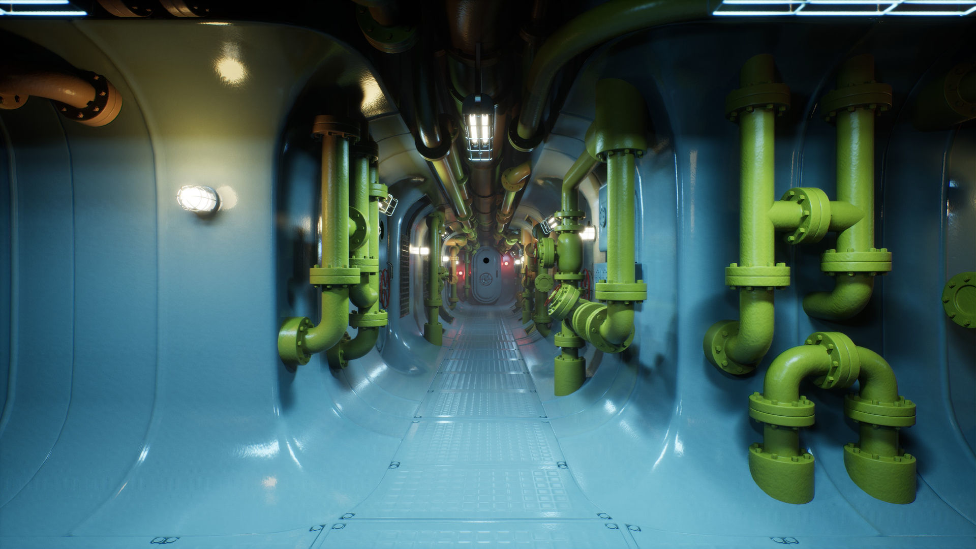 Submarine Ship Interior UE4 3D model | CGTrader