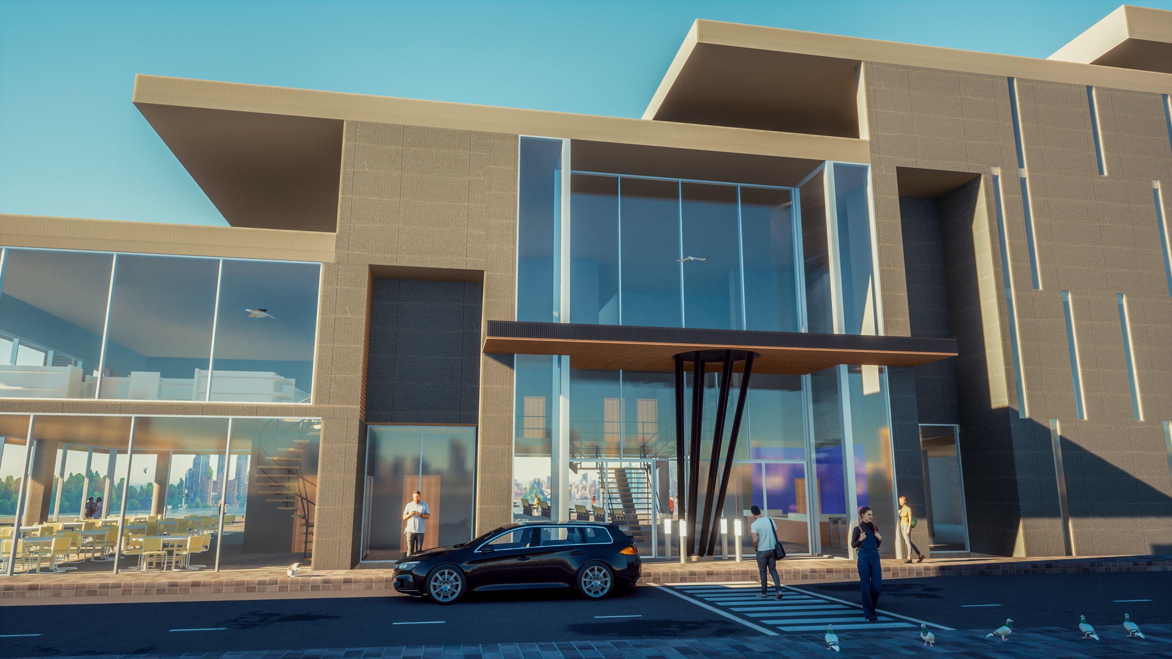 Museum Building Revit Project 3D model | CGTrader