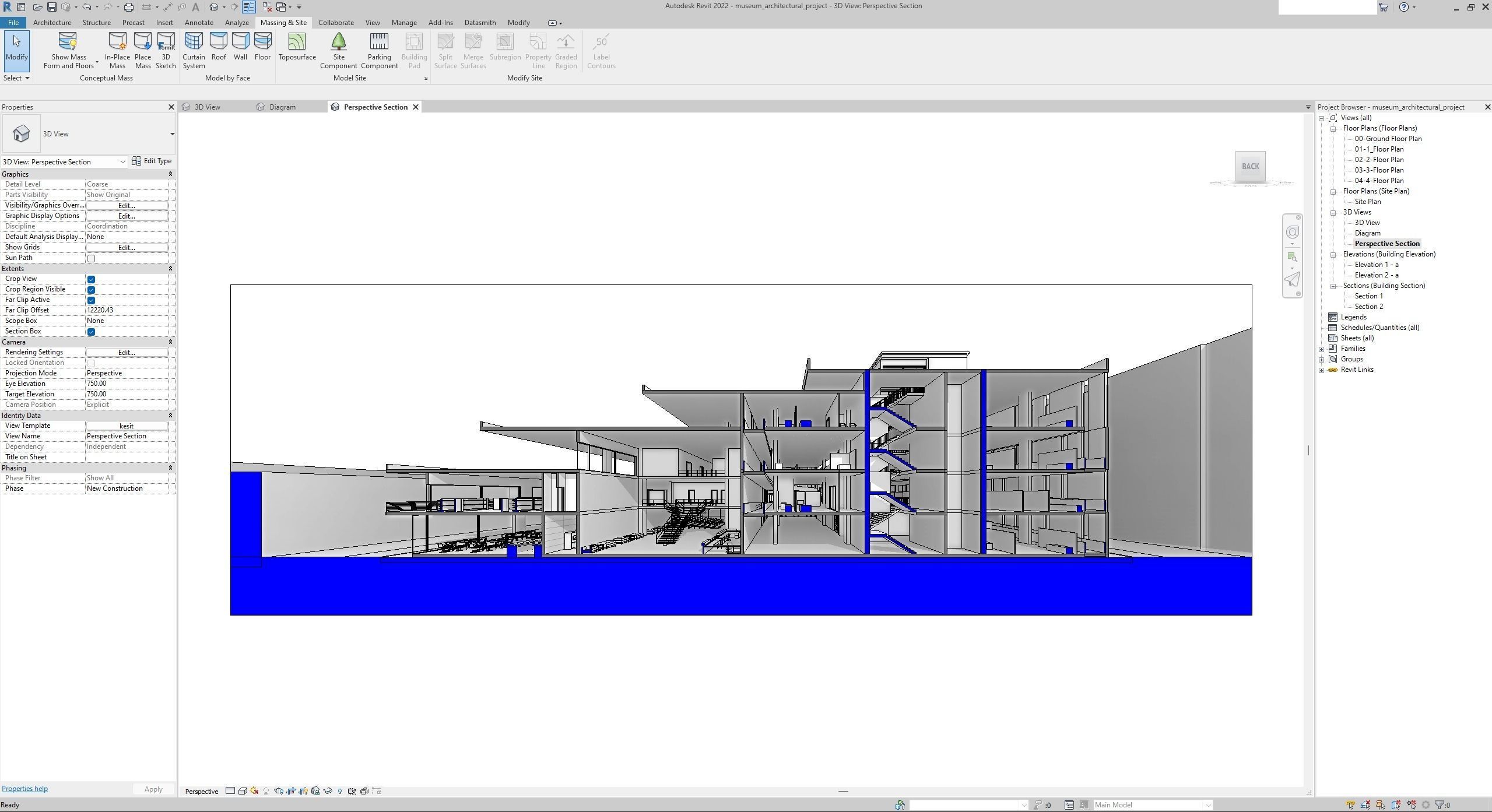Museum Building Revit Project 3D model | CGTrader