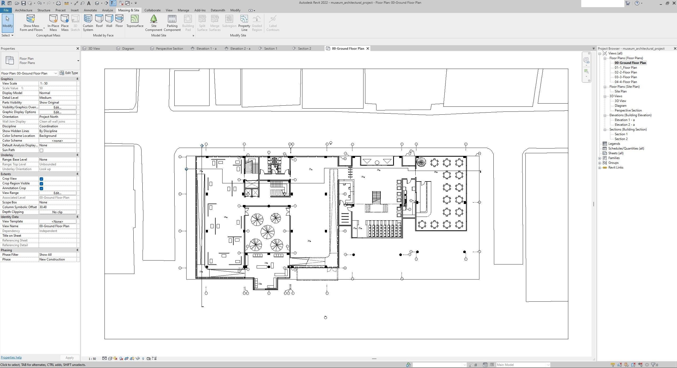 Museum Building Revit Project 3D model | CGTrader