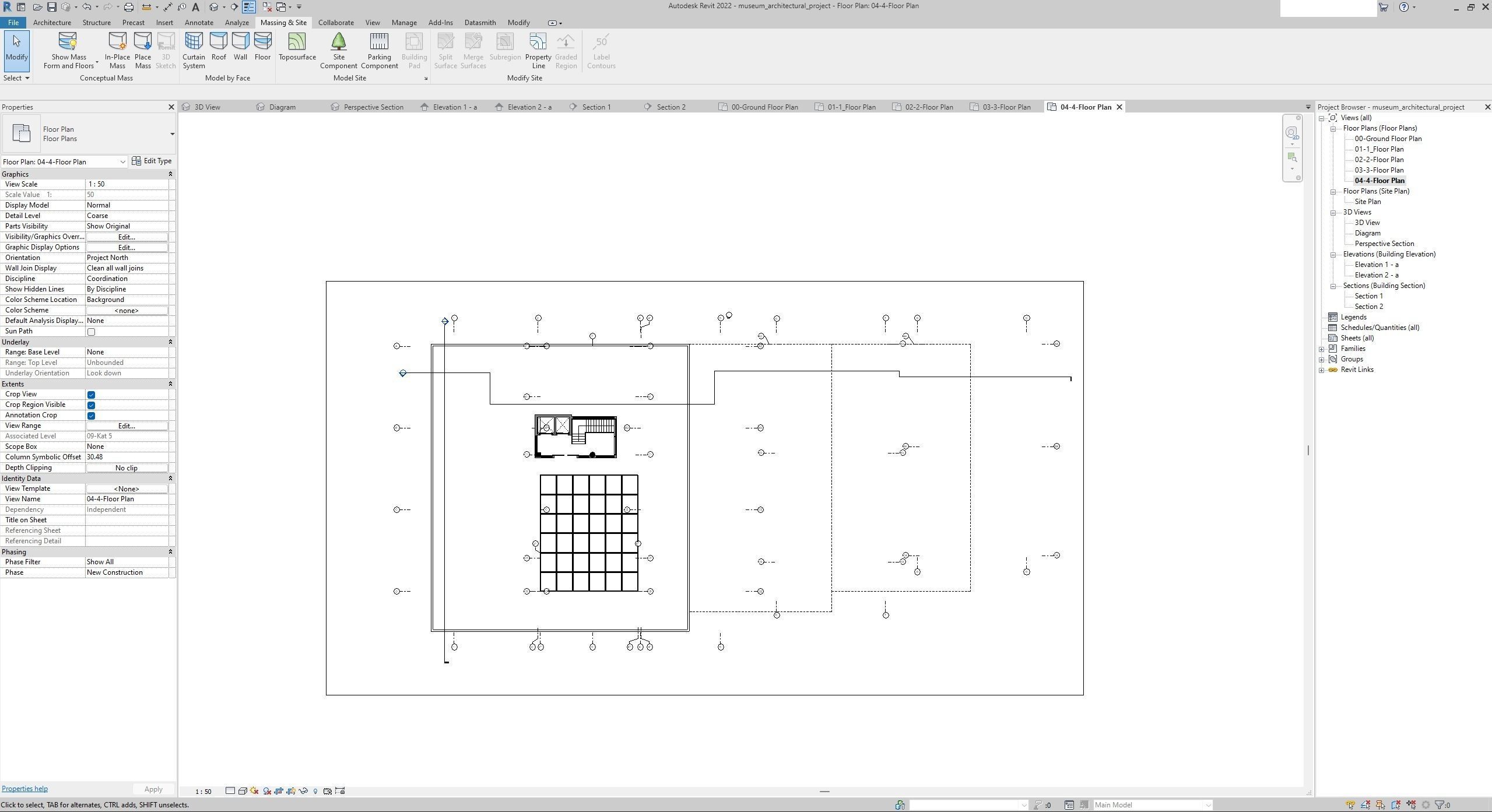 Museum Building Revit Project 3D model | CGTrader
