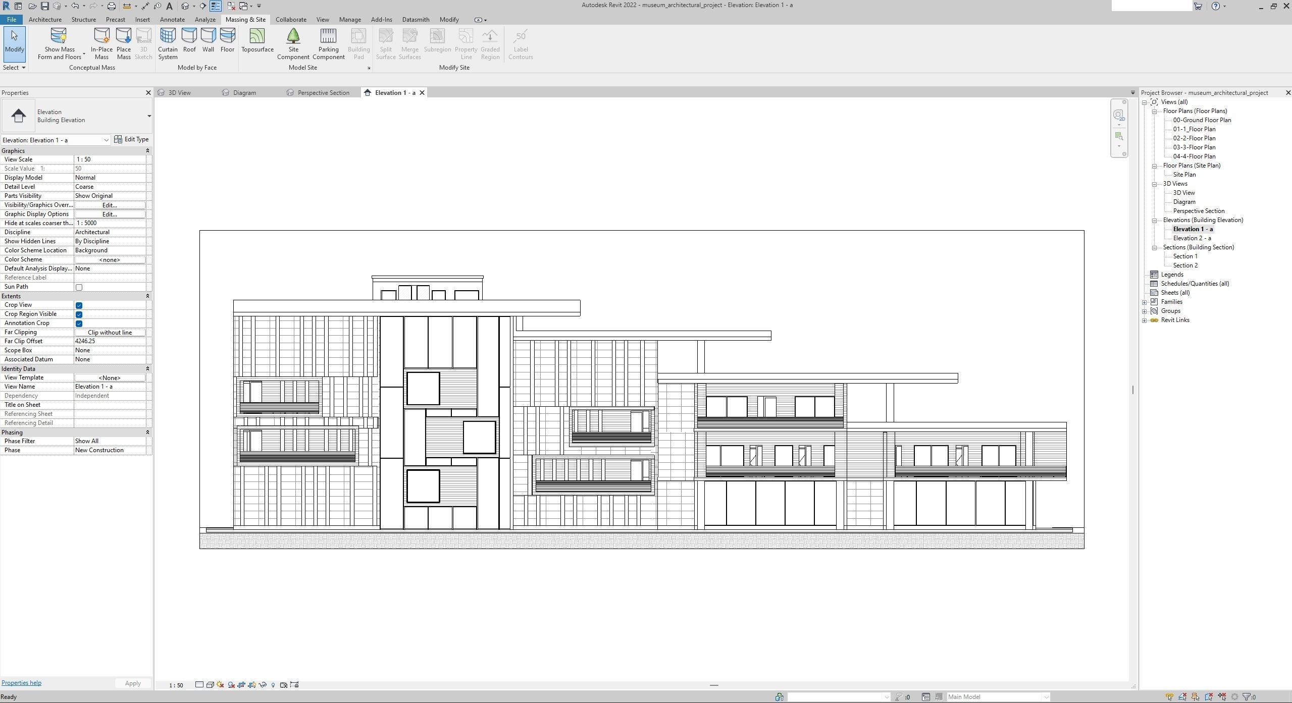 Museum Building Revit Project 3D model | CGTrader