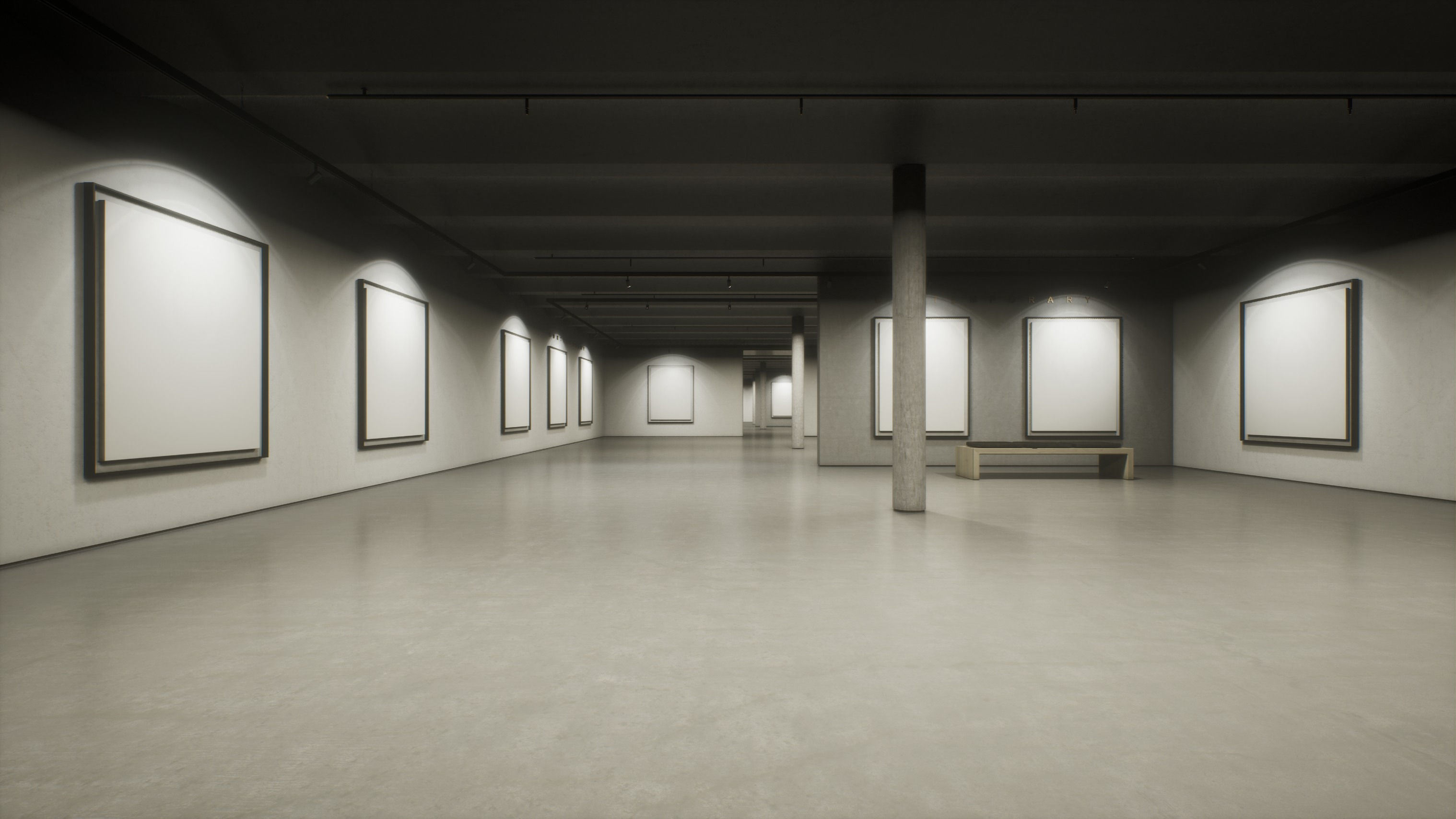 Art Gallery 004 UE4 3D model | CGTrader