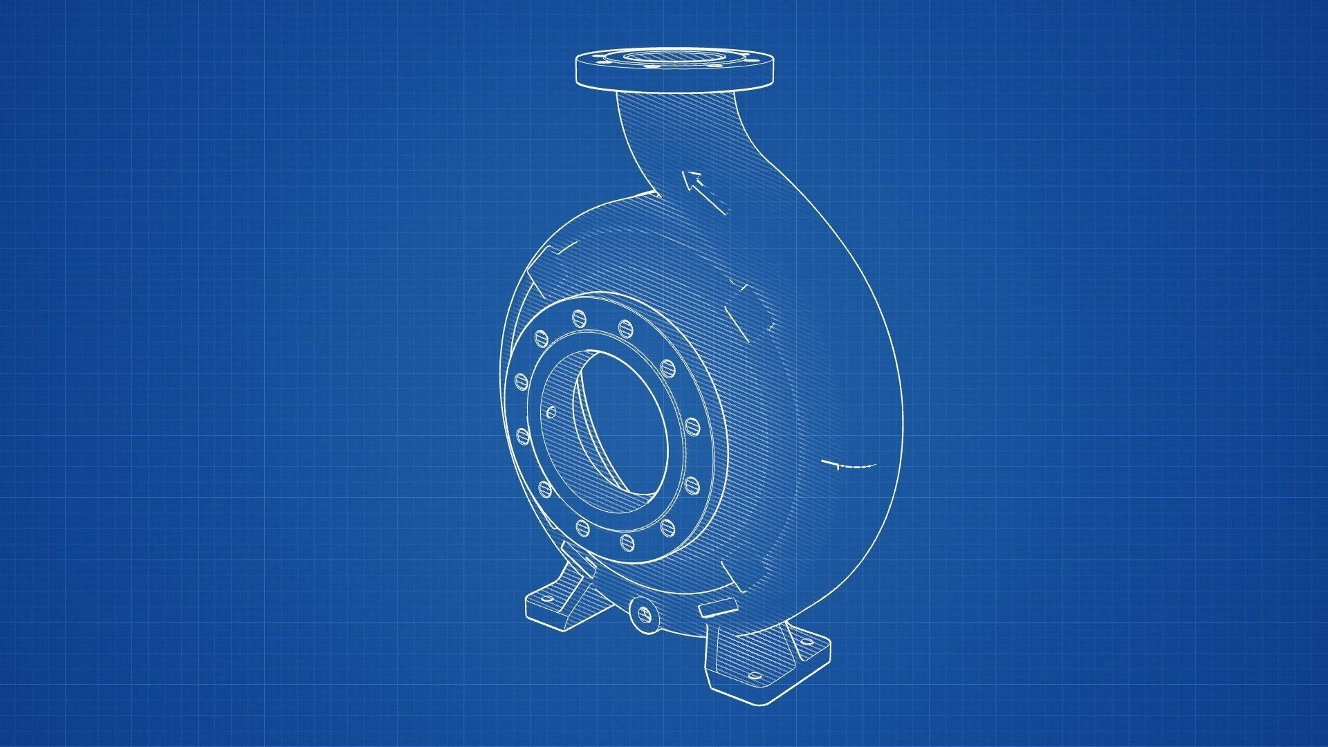 Volute Pump Model 3D model 3D printable | CGTrader