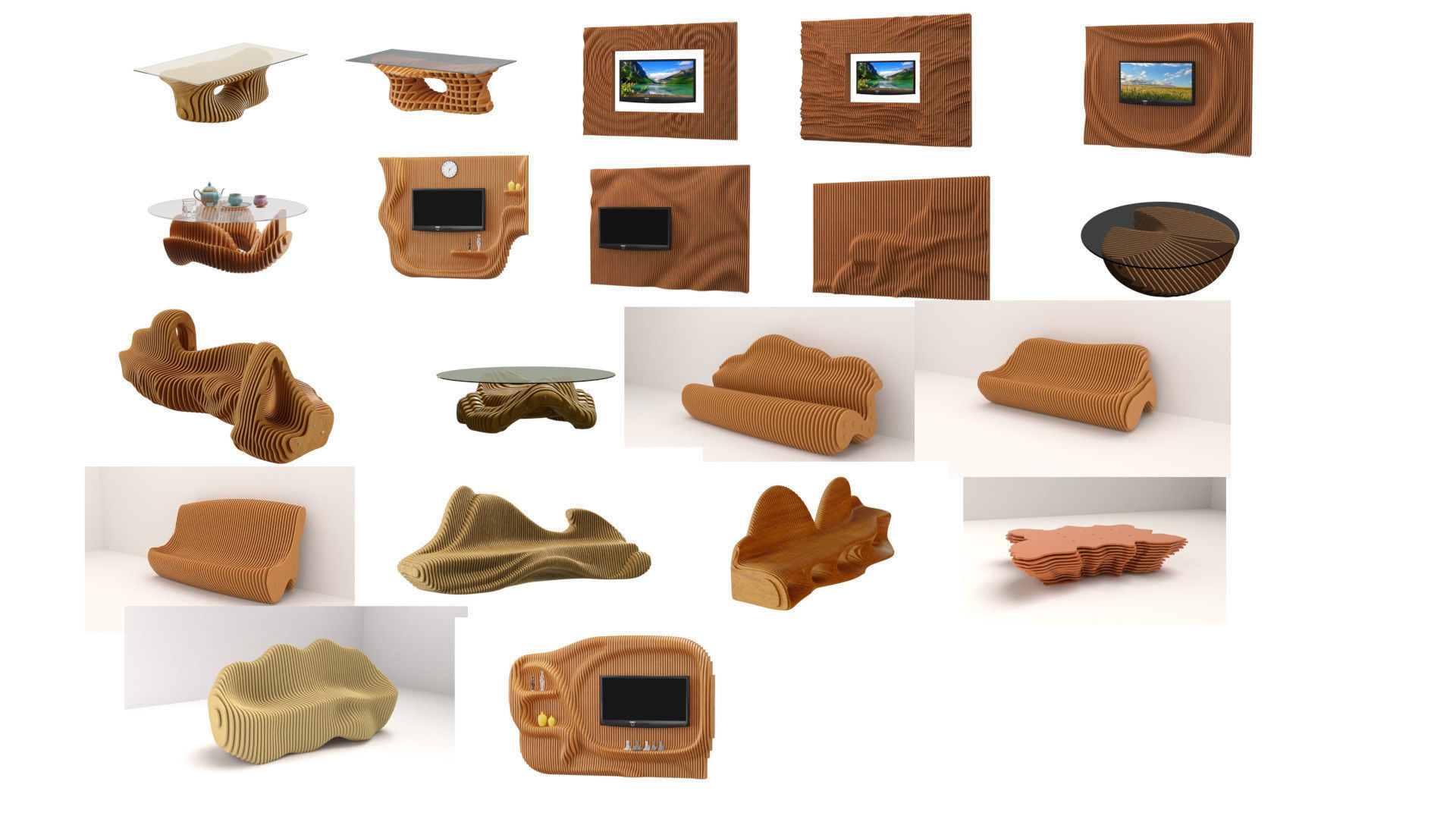 Parametric Models Pack 3D Model Collection2-20 design | CGTrader