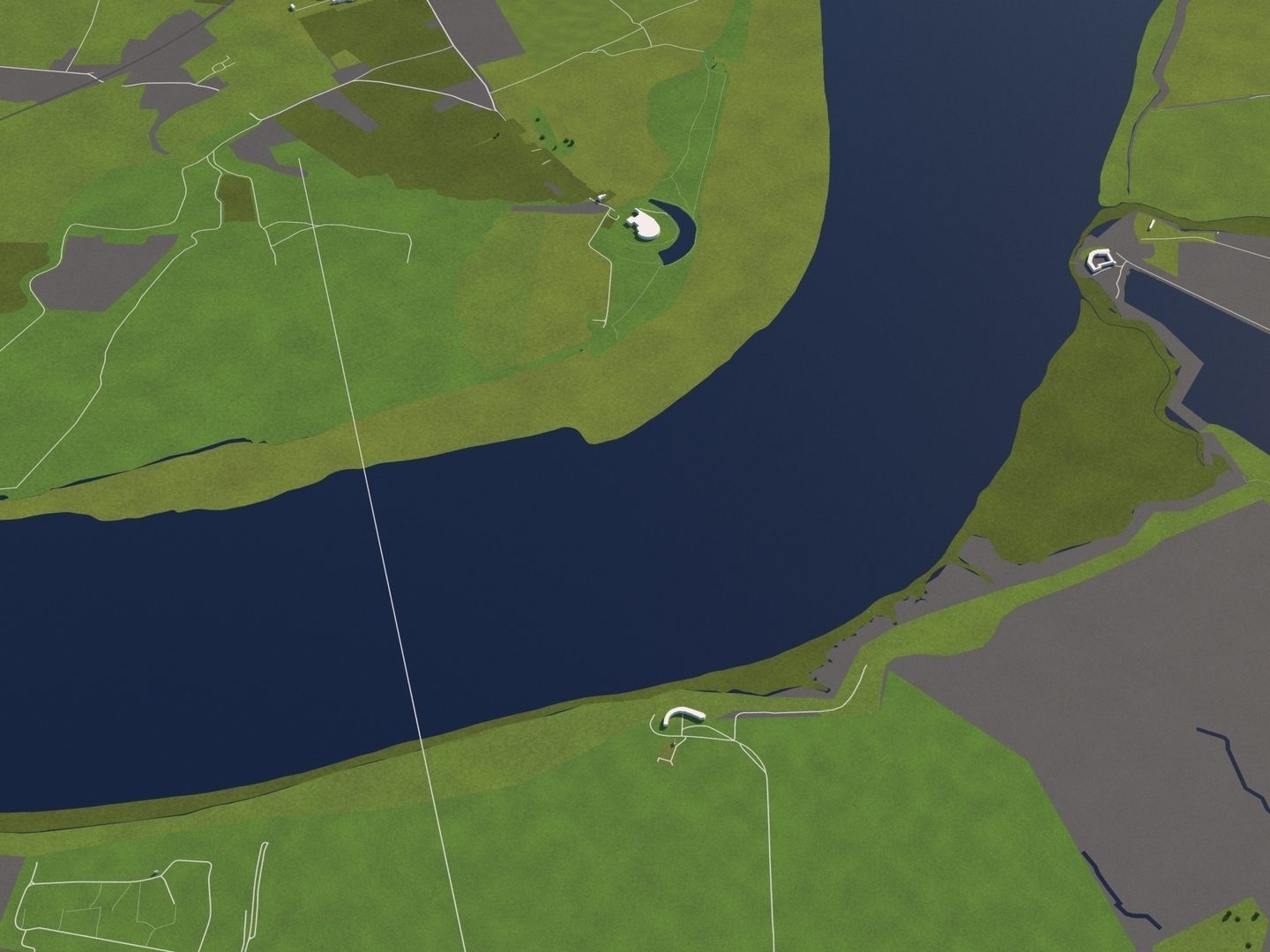 Essex UK 50x50km 3D Area Map 3D model | CGTrader