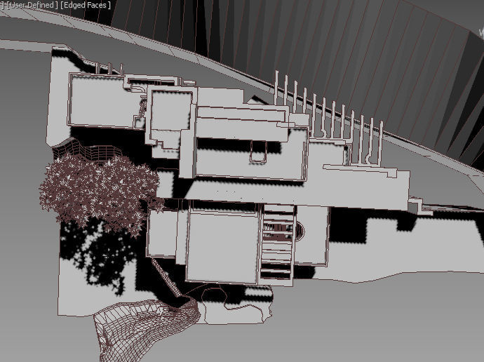 Fallingwater frank lloyd wright house free VR / AR / low-poly 3D model ...