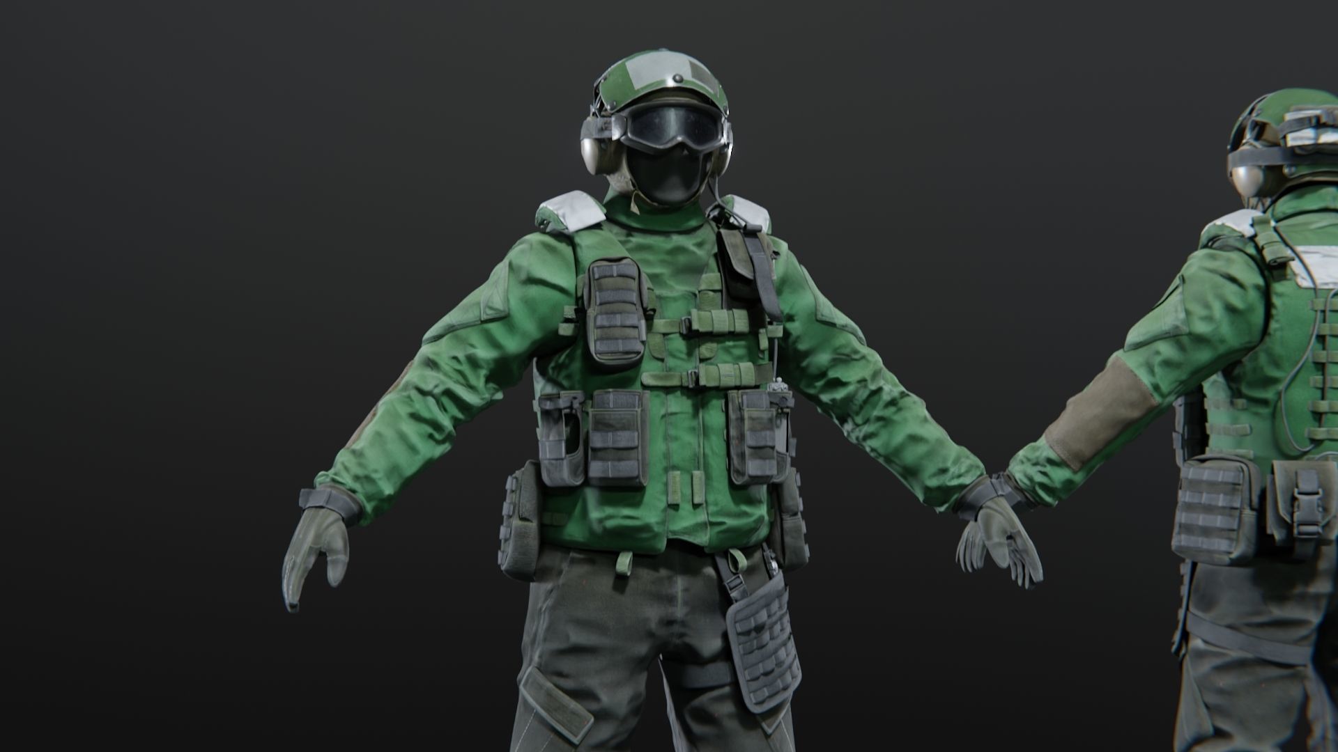 SOLDIER Flight Deck Crew 3D model | CGTrader