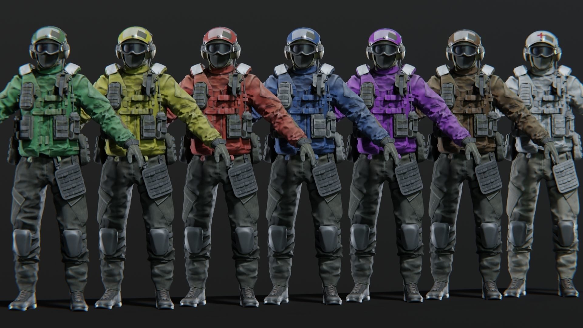 SOLDIER Flight Deck Crew 3D model | CGTrader