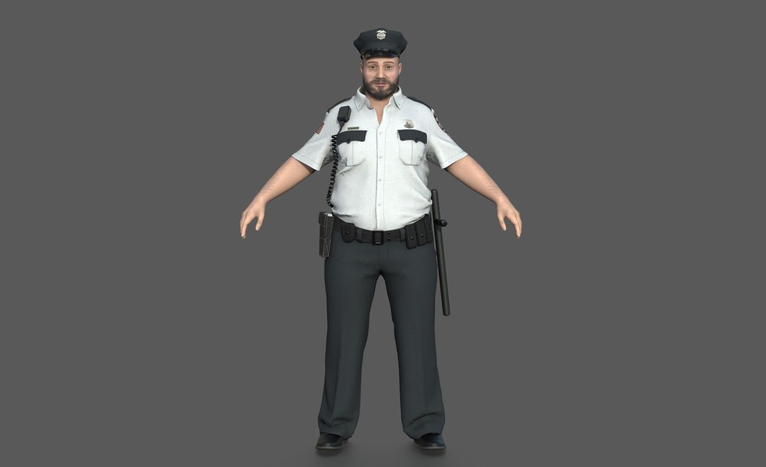 Police Officer 2 3D model | CGTrader