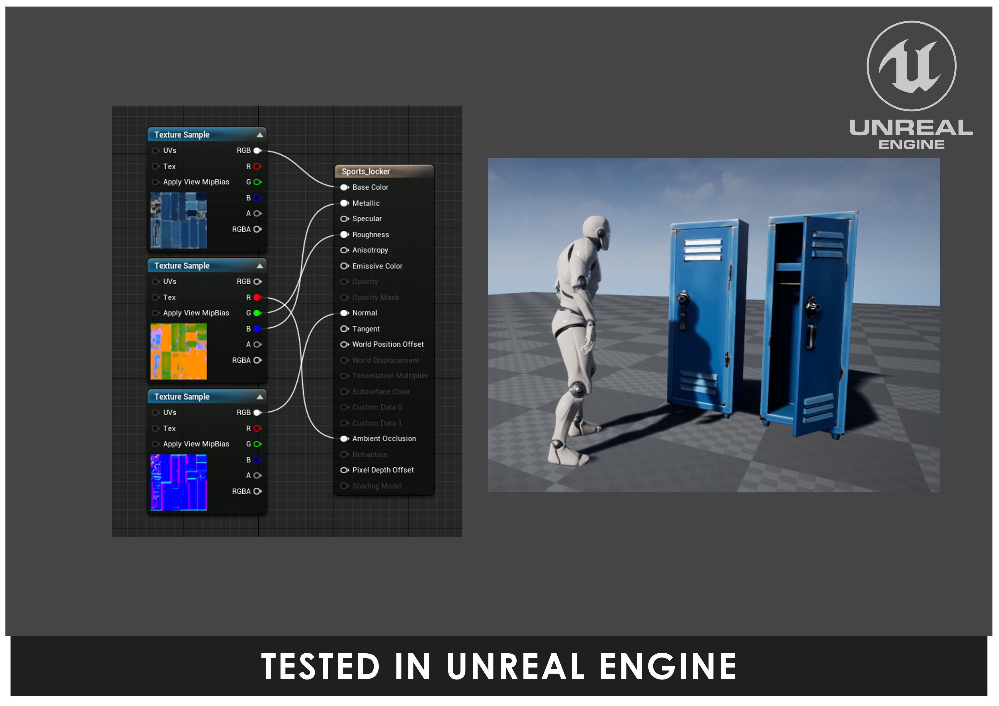3D model Lockers - Stylized Low Poly VR / AR / low-poly | CGTrader