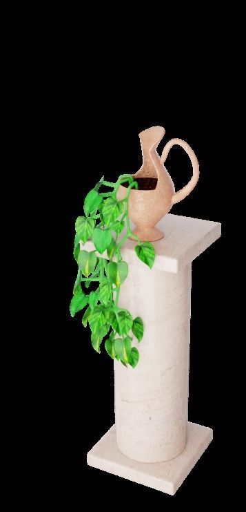 Falling plant 3D model | CGTrader