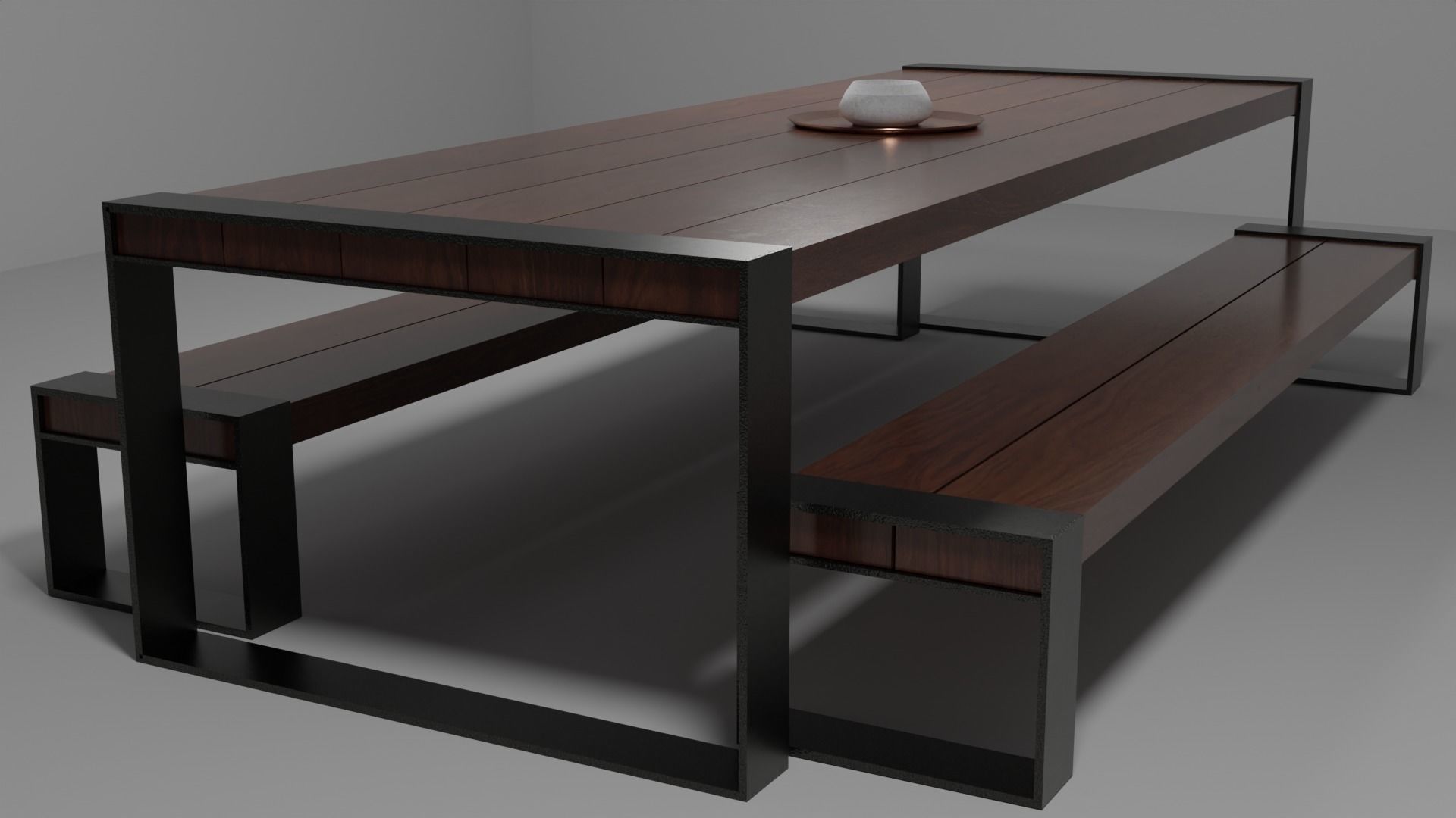 Rustic Dining Table 3D model | CGTrader