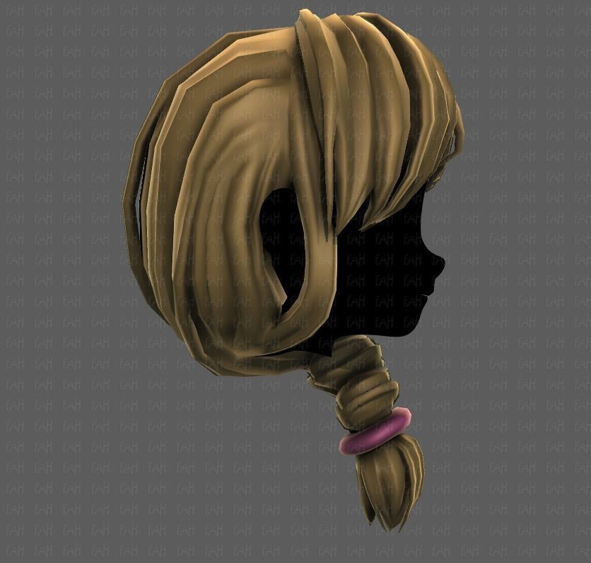 3D model 3D Hair style for girl V108 VR / AR / low-poly | CGTrader