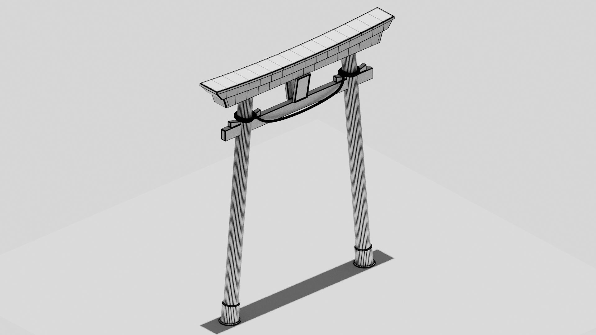 3D model Japanese Furniture Kit - Torii Gate VR / AR / low-poly | CGTrader