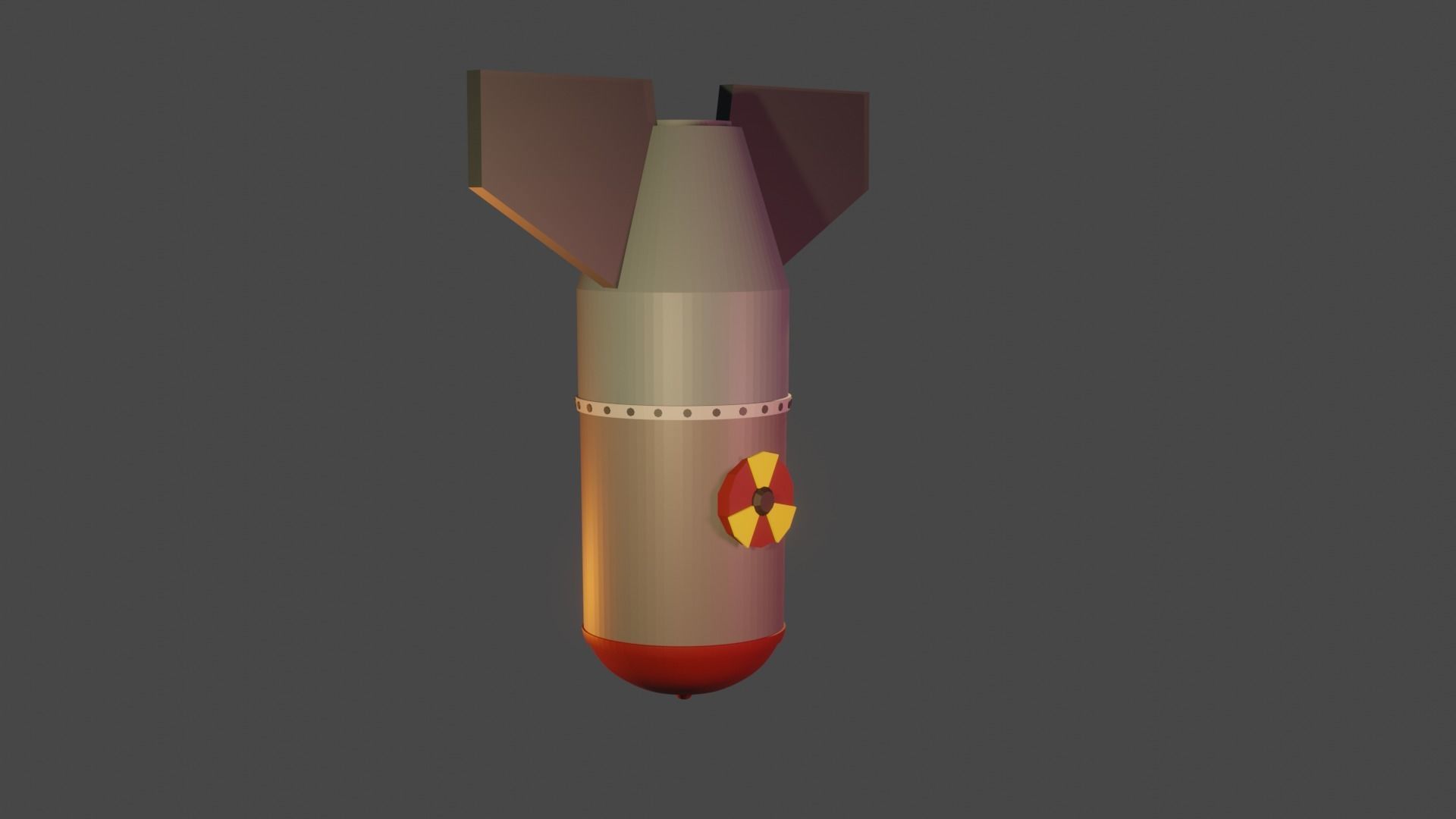3D model Nuclear bomb missile VR / AR / low-poly | CGTrader