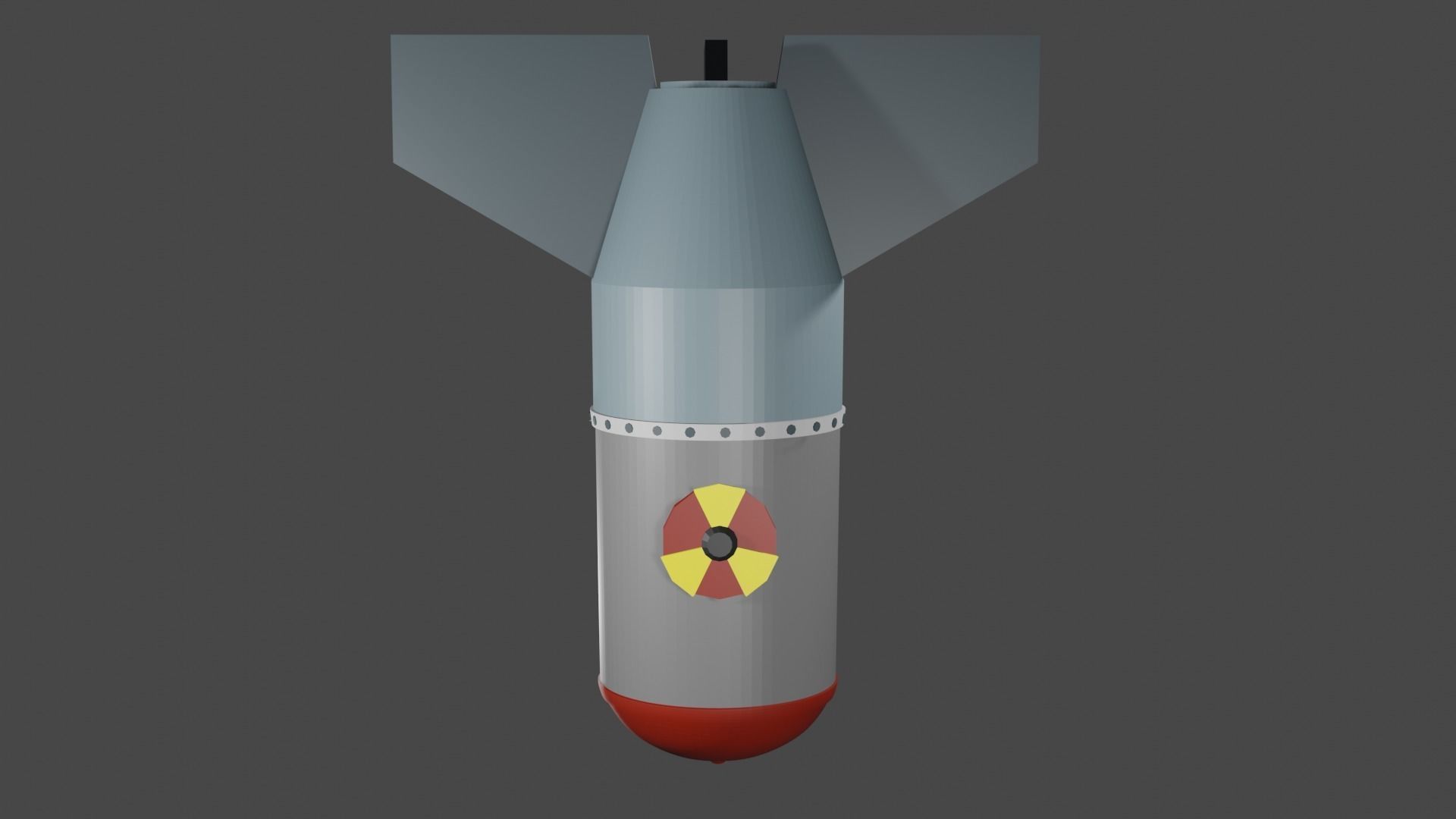3D model Nuclear bomb missile VR / AR / low-poly | CGTrader