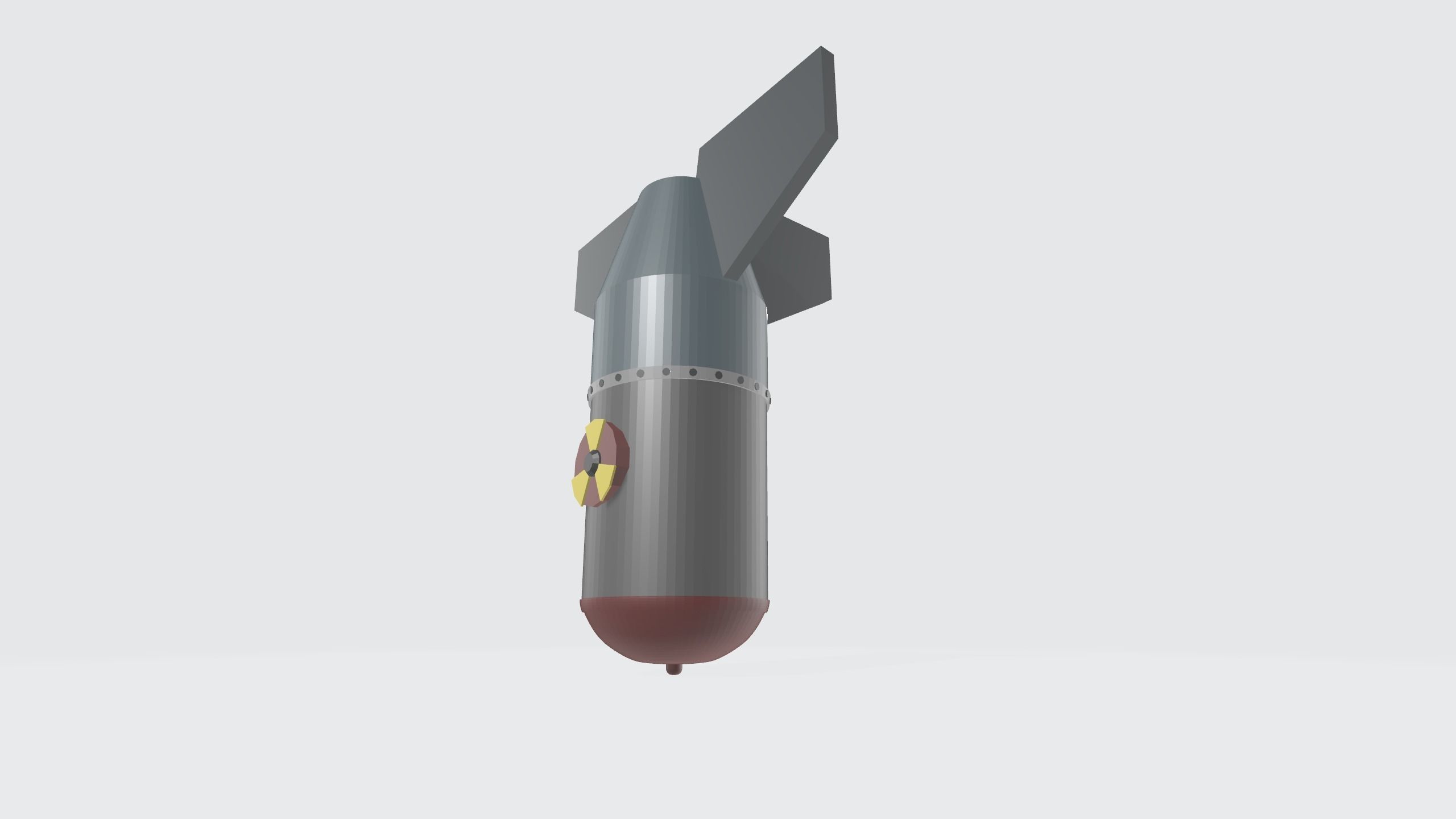 3D model Nuclear bomb missile VR / AR / low-poly | CGTrader