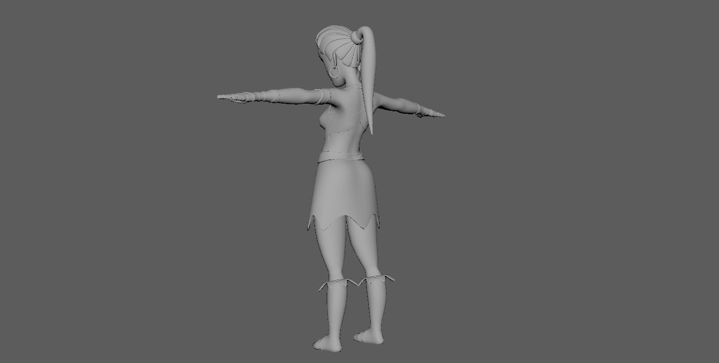 Winda female character free 3D model | CGTrader