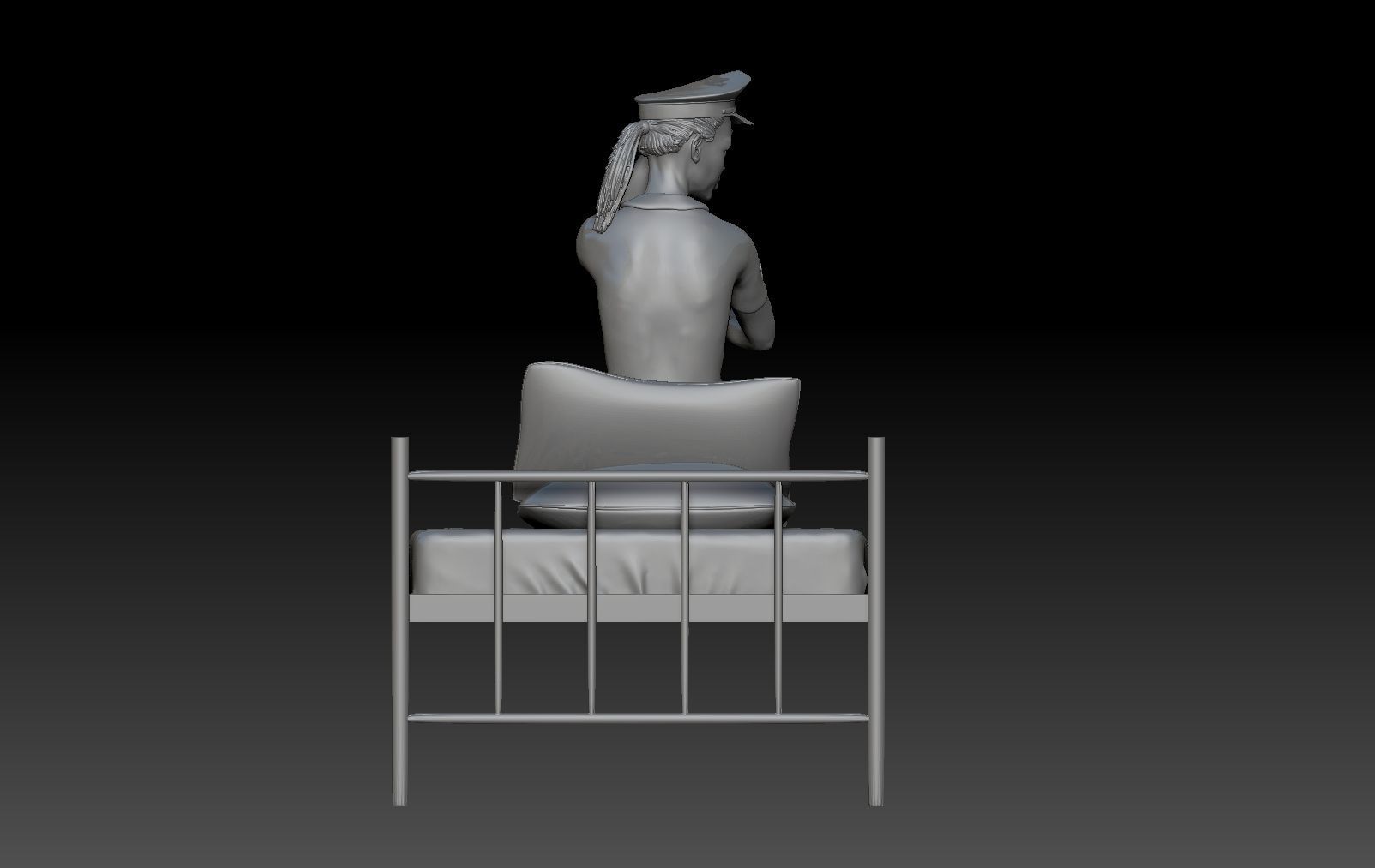 WAKE UP POLICE GIRL 1 3D model 3D printable | CGTrader