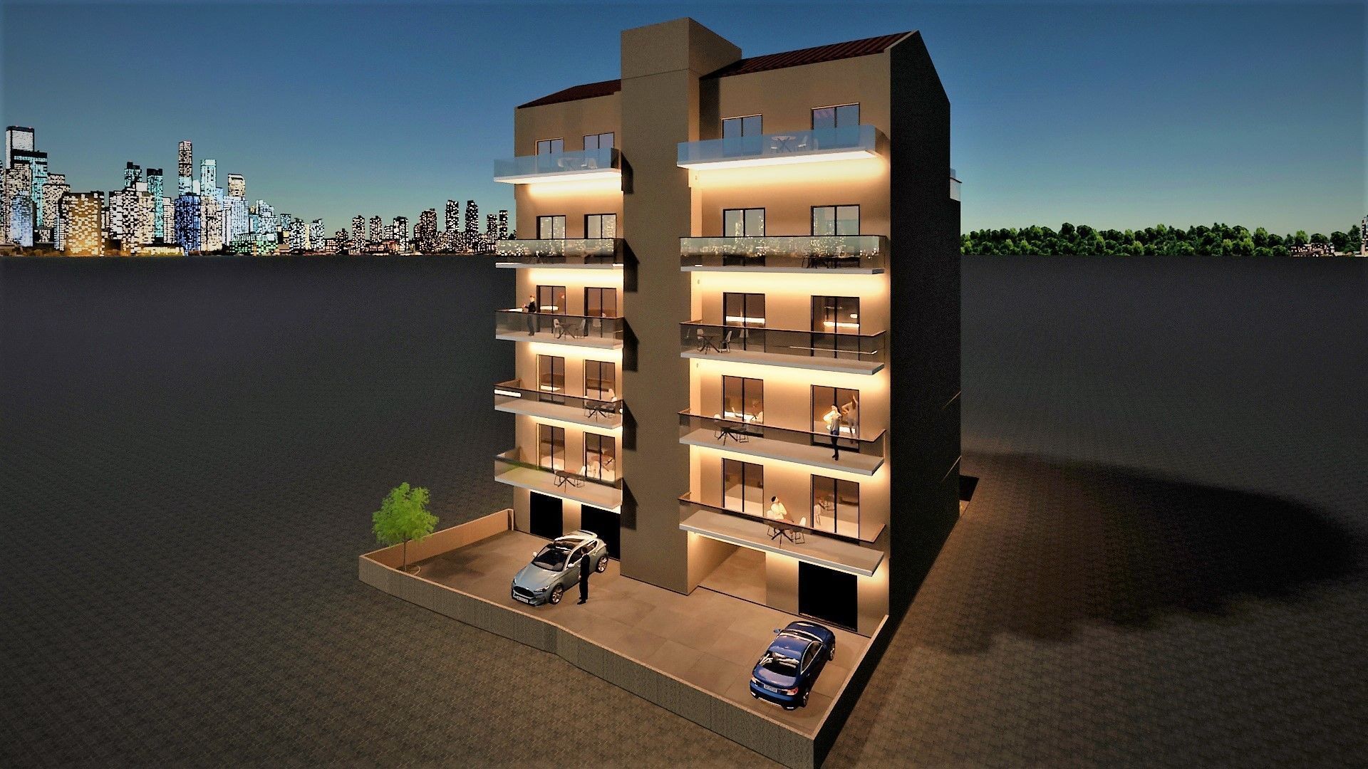 6-storey building with 2 maisonettes free 3D model | CGTrader