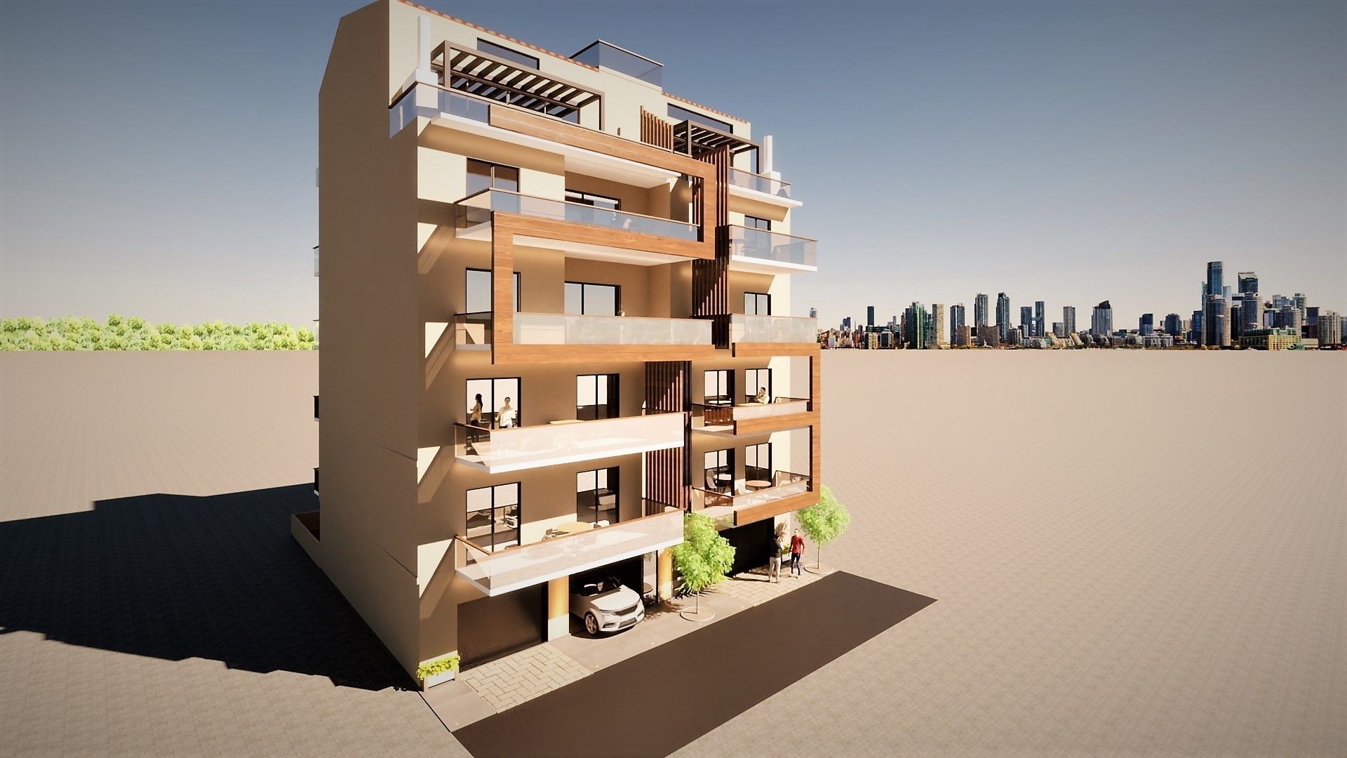 6-storey building with 2 maisonettes free 3D model | CGTrader