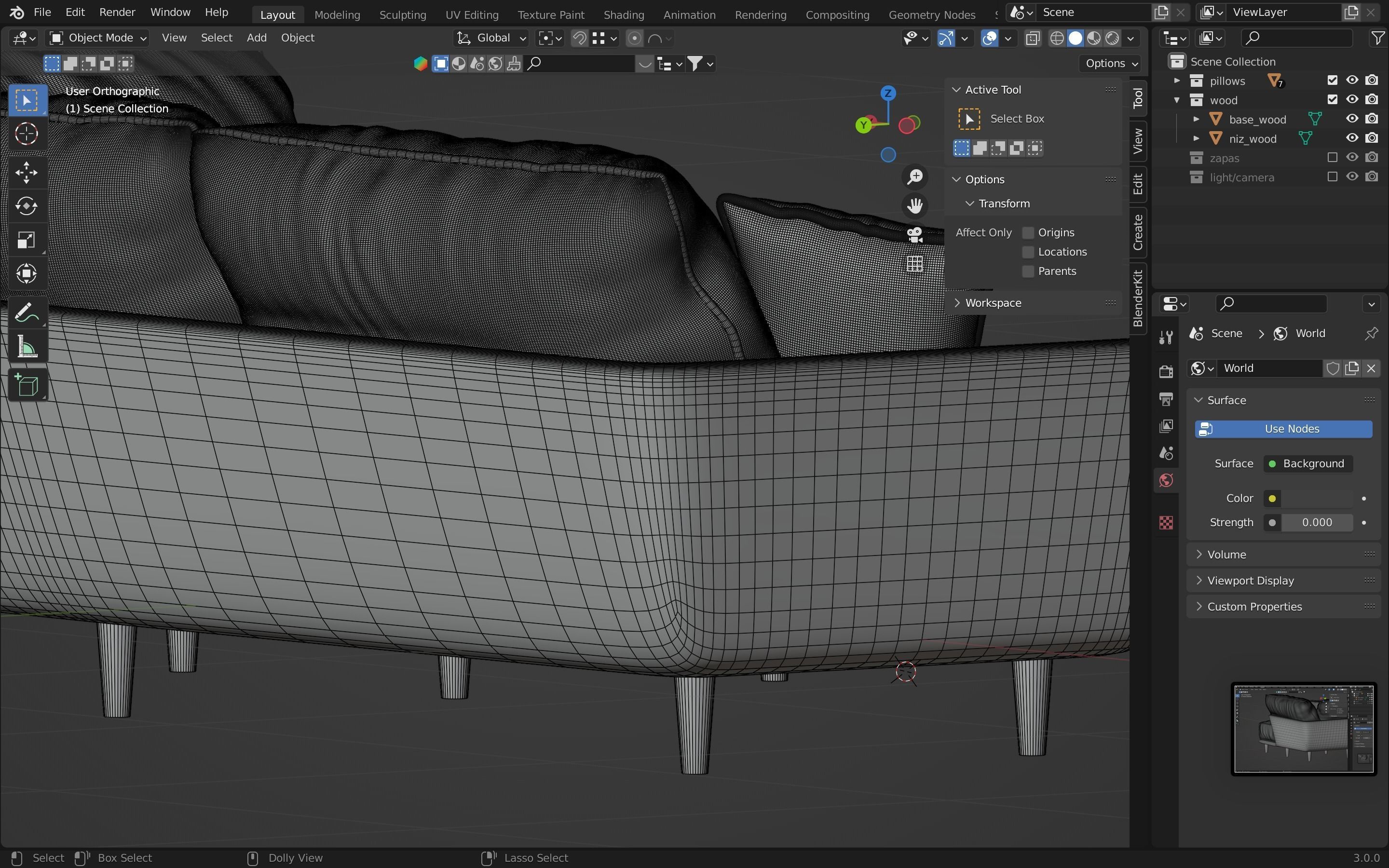 sofa couch free 3D model | CGTrader