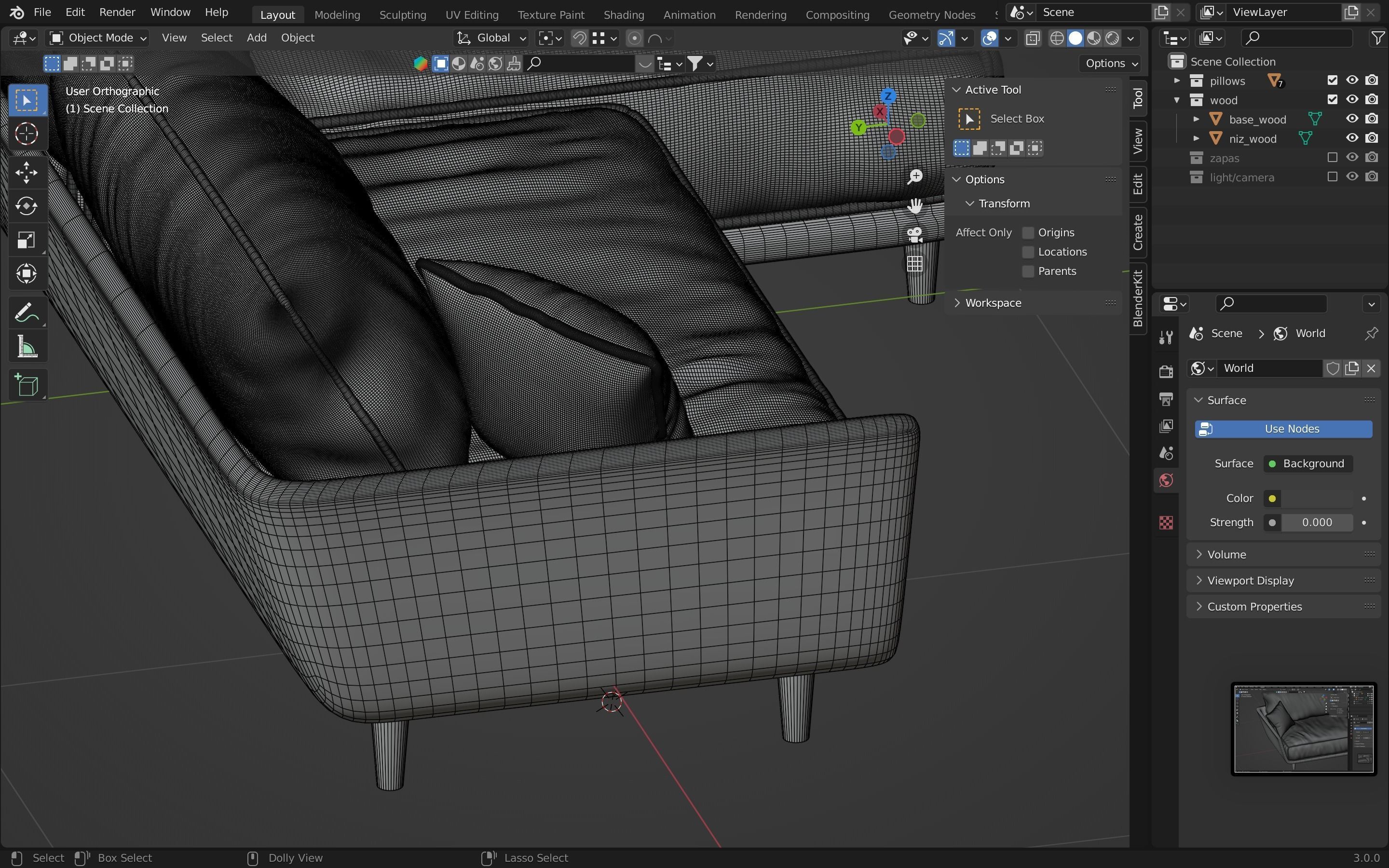 sofa couch free 3D model | CGTrader