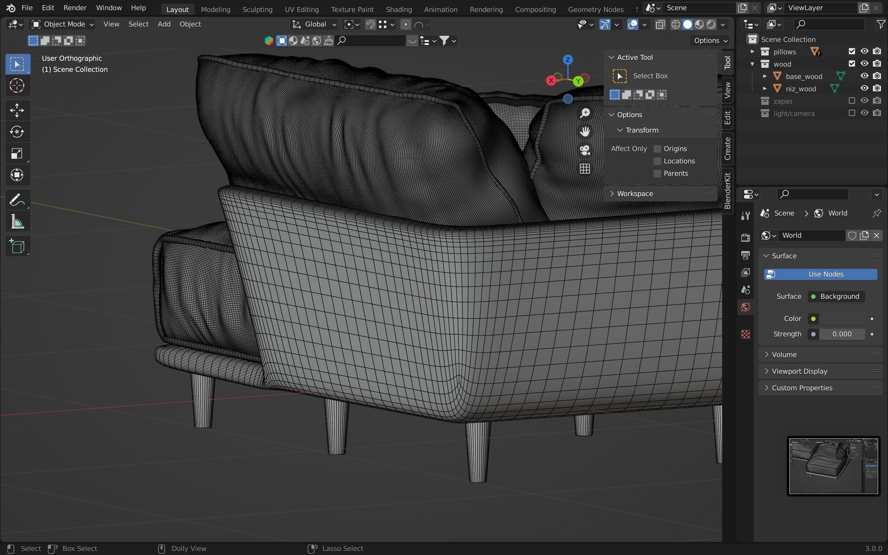 sofa couch free 3D model | CGTrader