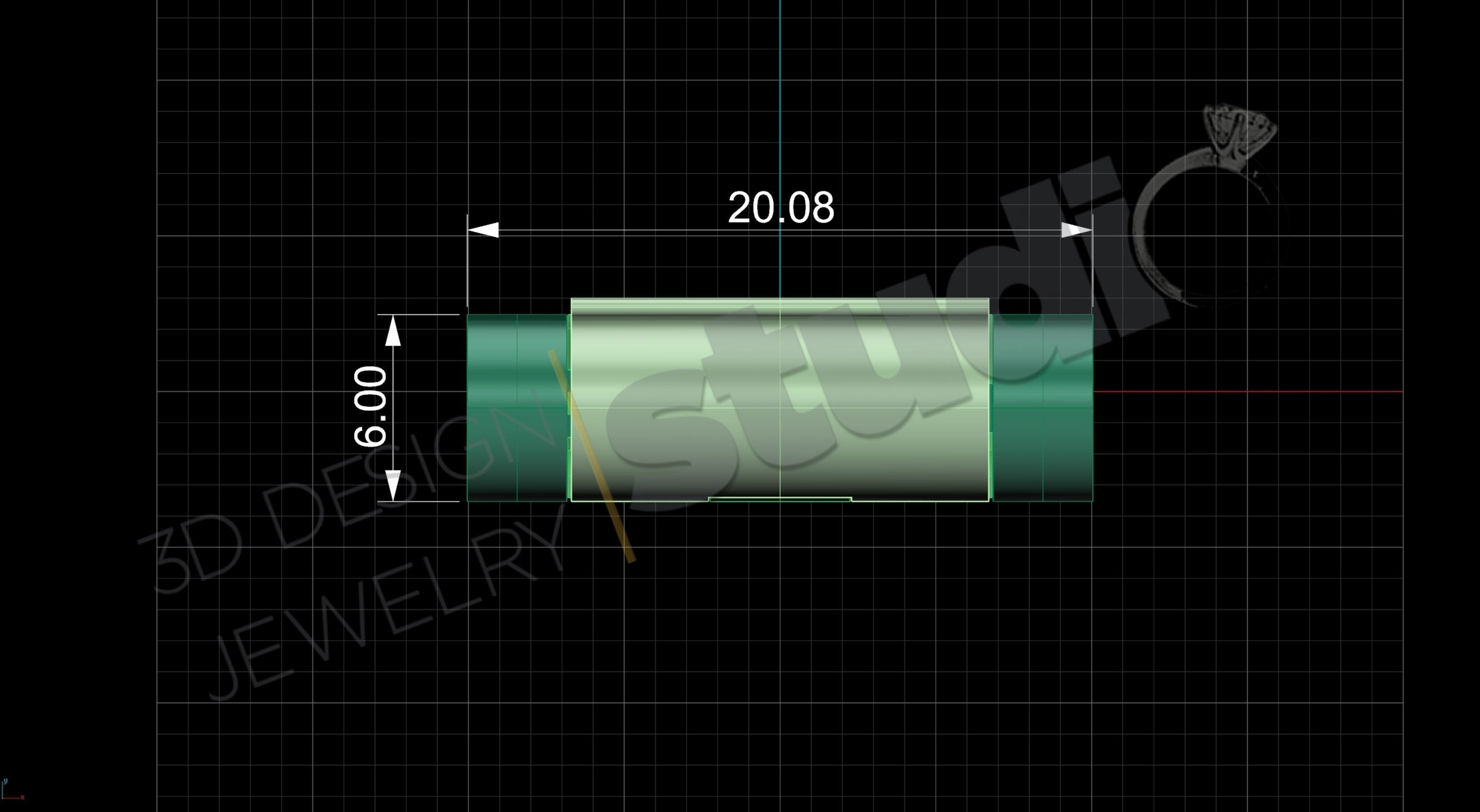 Detailed cylinder clasp 3D model 3D printable | CGTrader