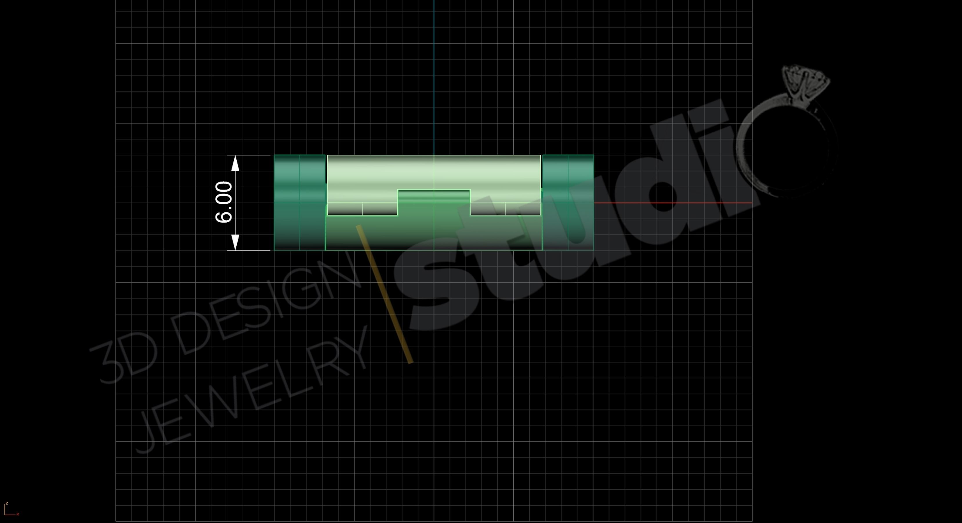 Detailed cylinder clasp 3D model 3D printable | CGTrader