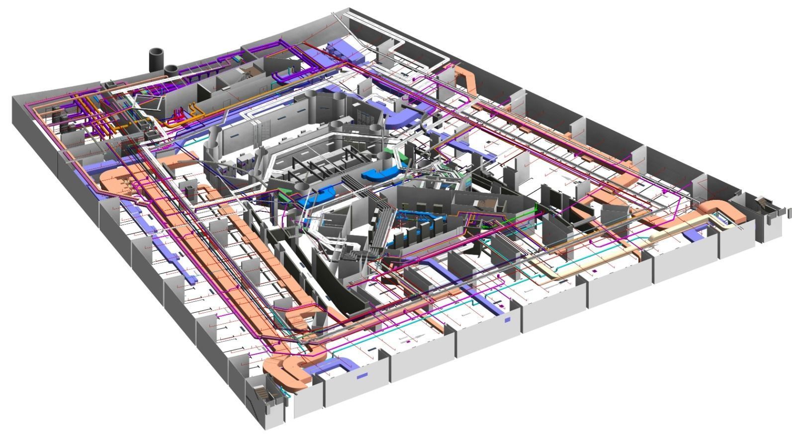 Revit Mep Combined Model 3d Model Cgtrader
