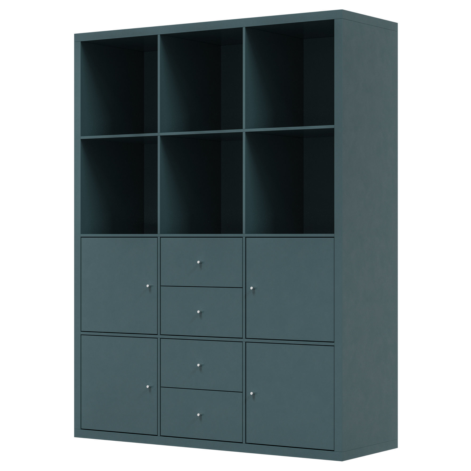 IKEA - KALLAX KALLAX Shelving unit 6 inserts 3D model | CGTrader