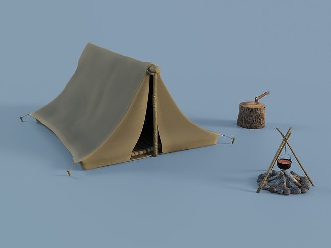 3D model Camp Tier 2 VR / AR / low-poly | CGTrader