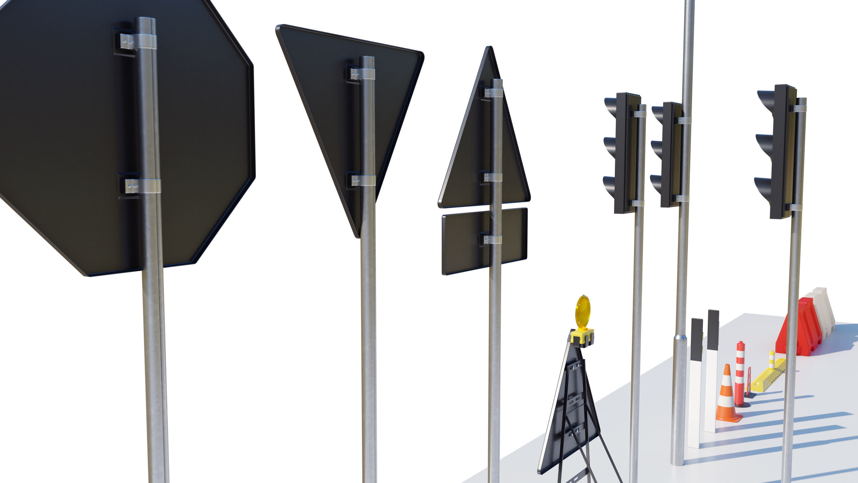 Italian Traffic Signs Collection 3D model | CGTrader