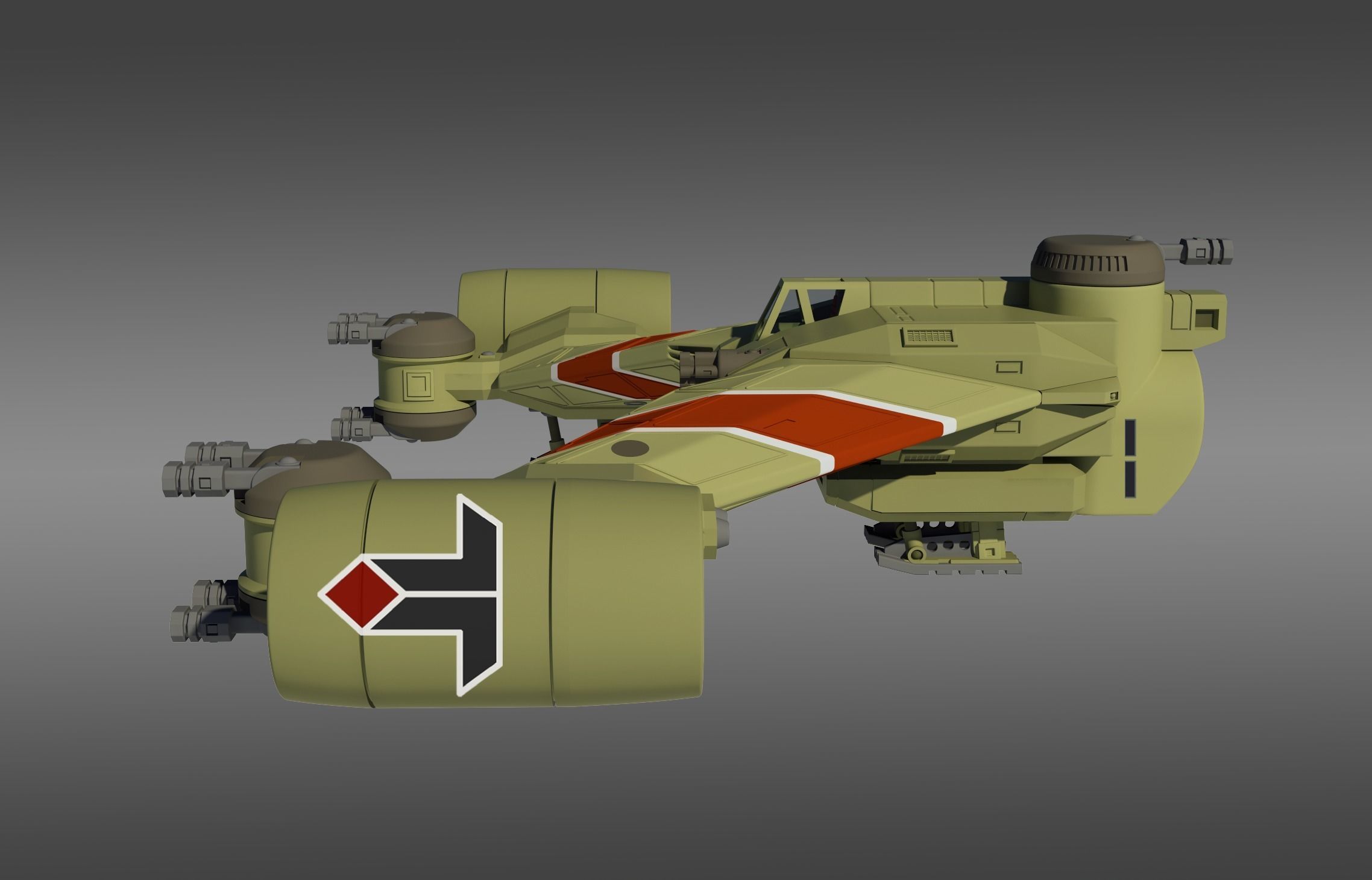 Starfighter - Kodan Deck Fighter 3D model 3D printable | CGTrader