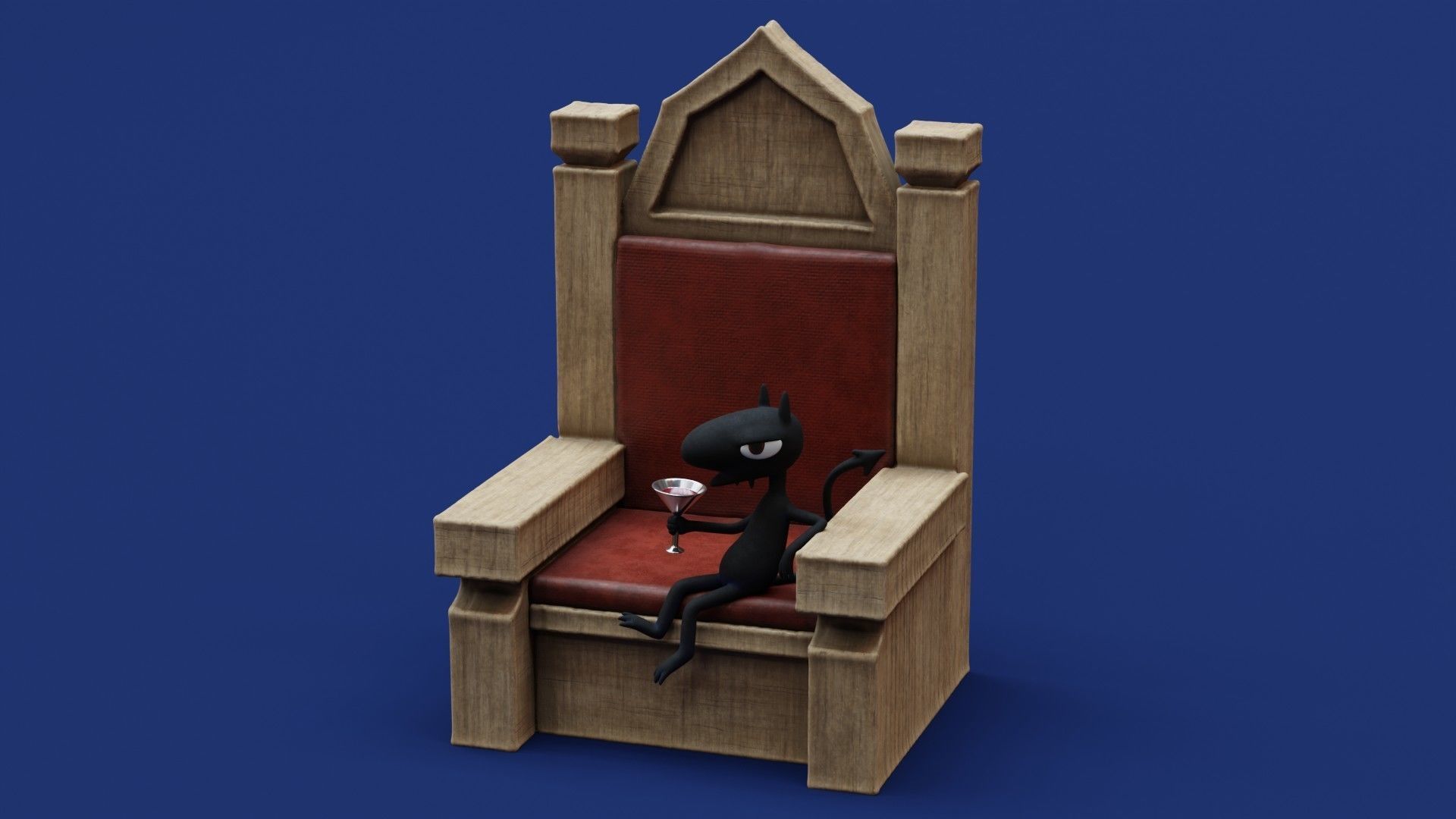 Disenchantment Luci Throne 3D model 3D printable | CGTrader