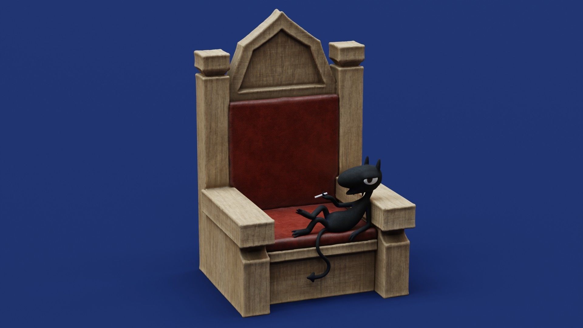 Disenchantment Luci Throne 3D model 3D printable | CGTrader