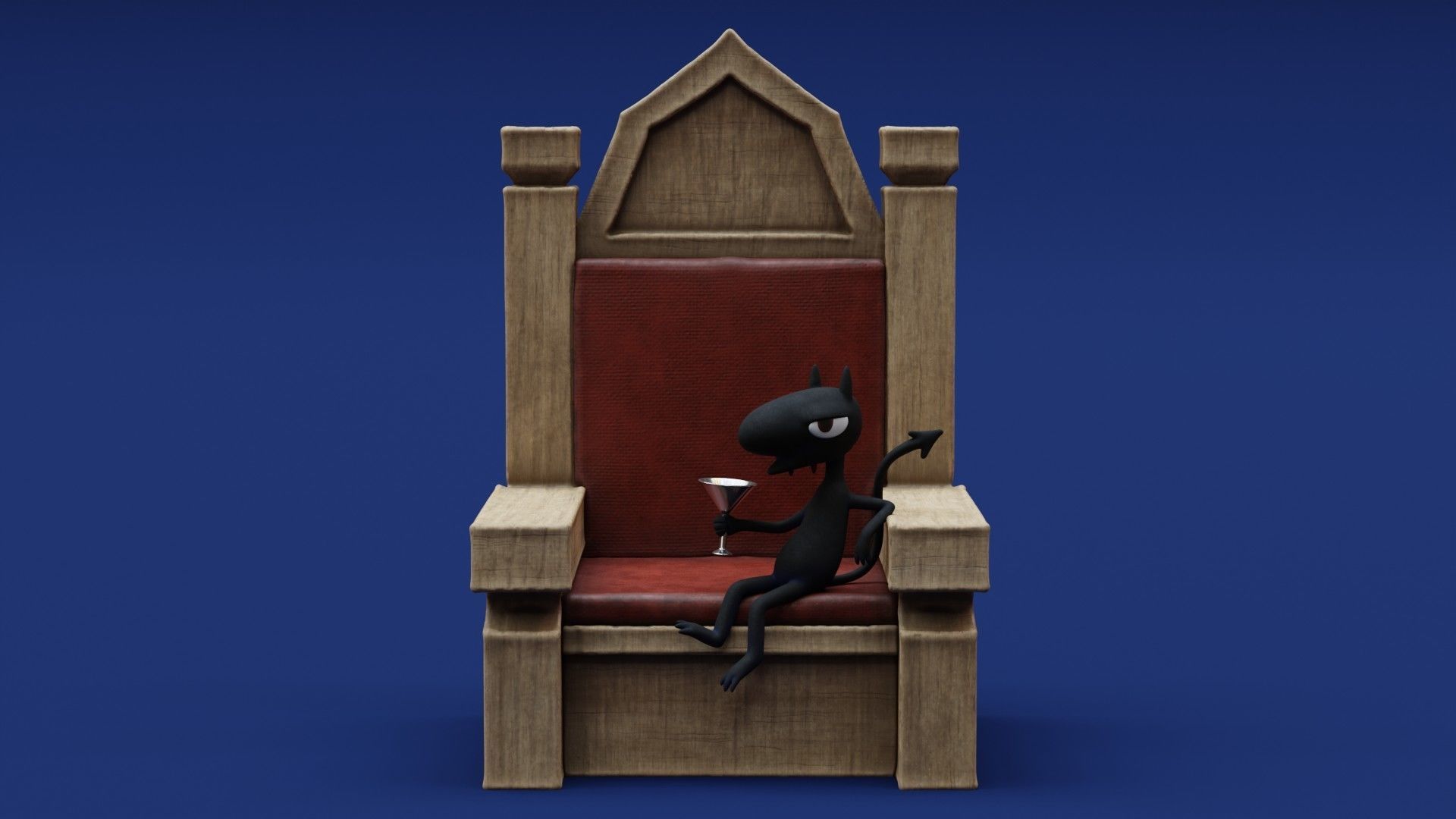 Disenchantment Luci Throne 3D model 3D printable | CGTrader