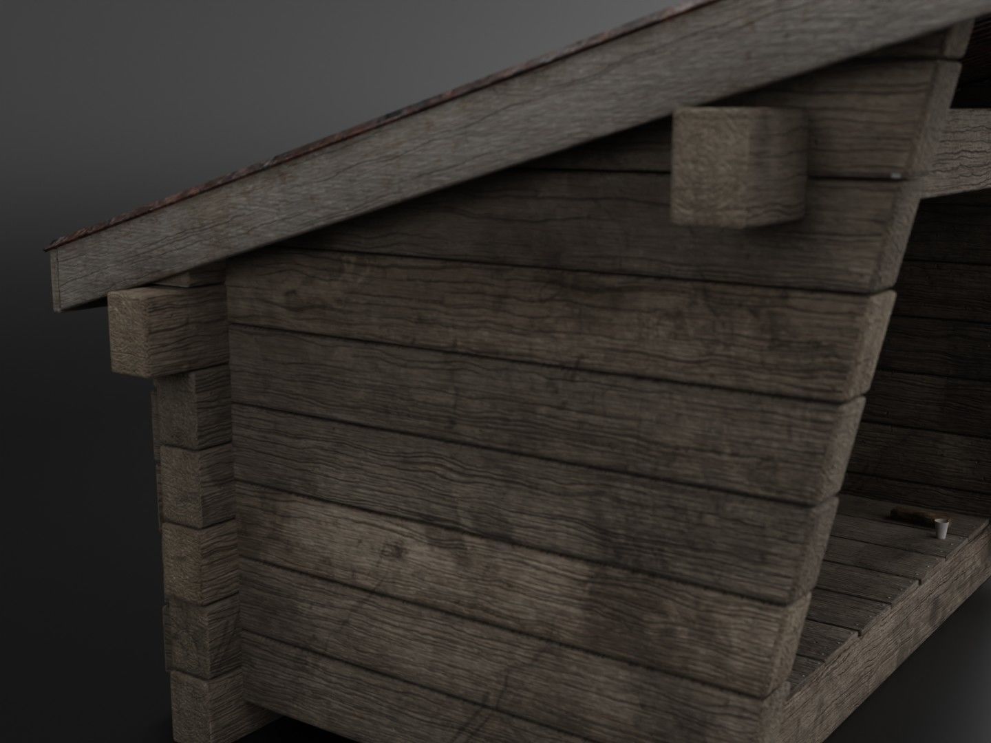 3D model Wind protection forest shelter VR / AR / low-poly | CGTrader