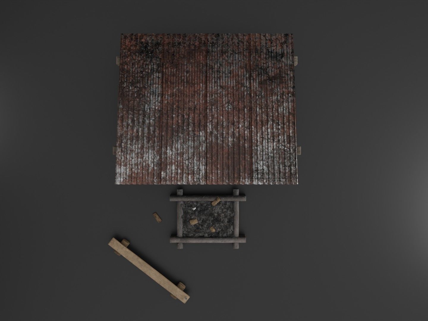 3D model Wind protection forest shelter VR / AR / low-poly | CGTrader