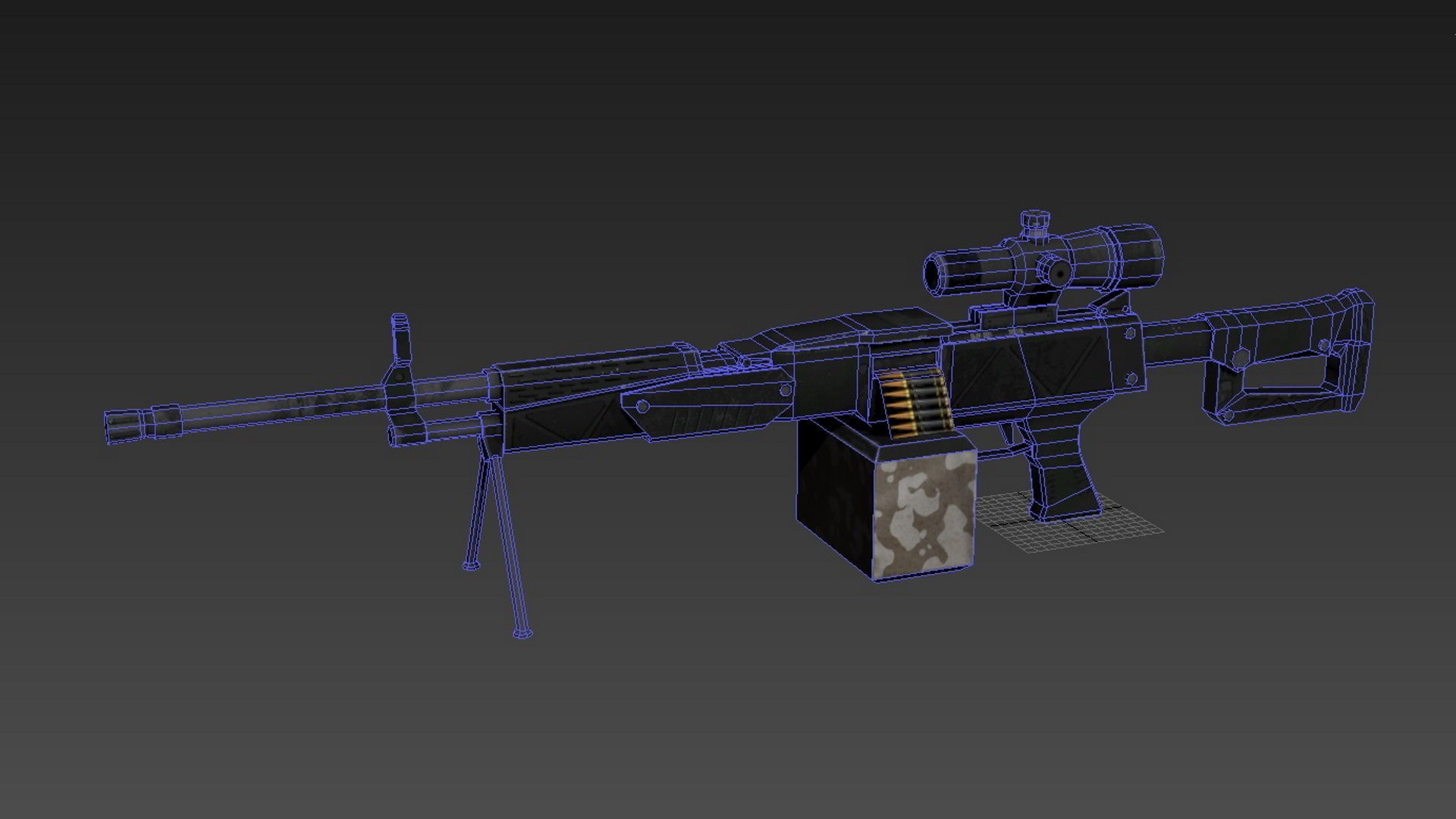 3D model QJY-201 China Machin Gun VR / AR / low-poly | CGTrader