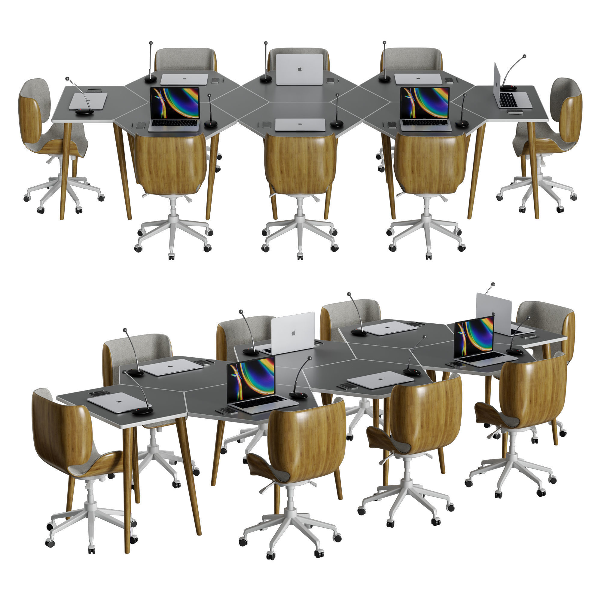 Conference Table 05 3D model | CGTrader