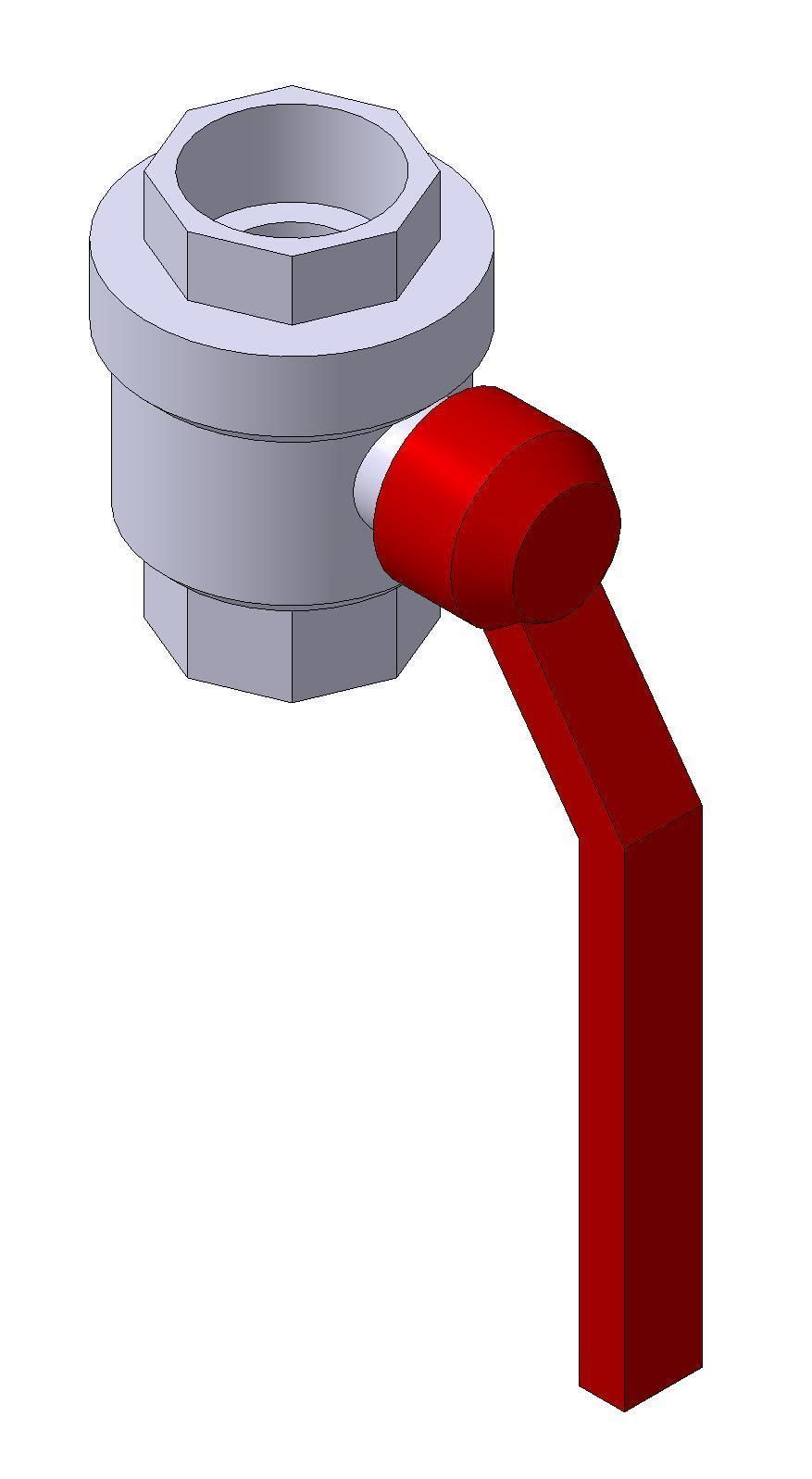 Ball Valve Bugatti 300 series 1 inches 3D model | CGTrader