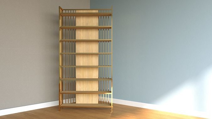 bookcase free 3D model | CGTrader